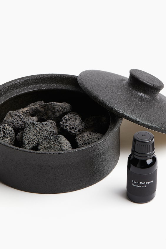 Lava-stone diffuser - Rich Mahogany - Home All | H&M IN