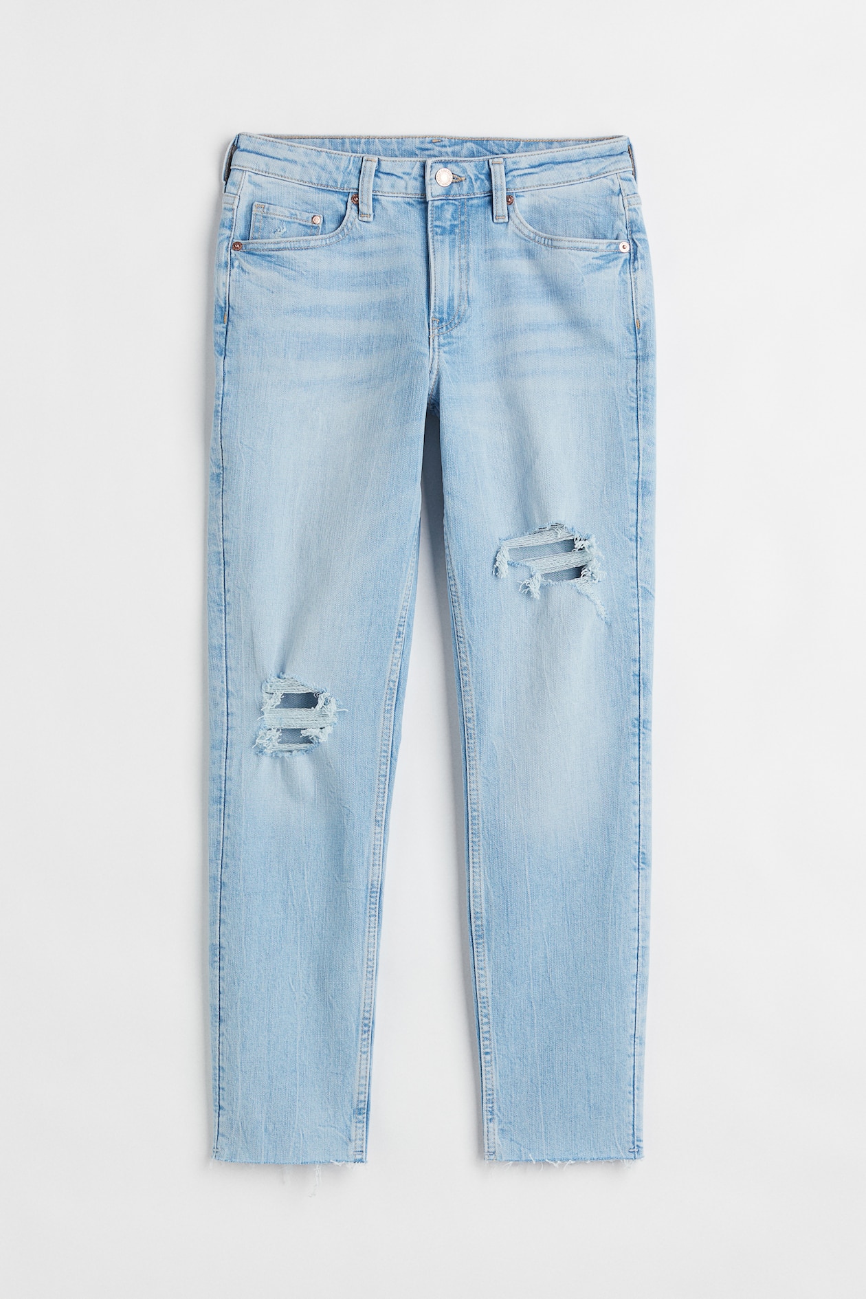 Girlfriend Regular Jeans - Hellblau - Ladies | H&M DE
