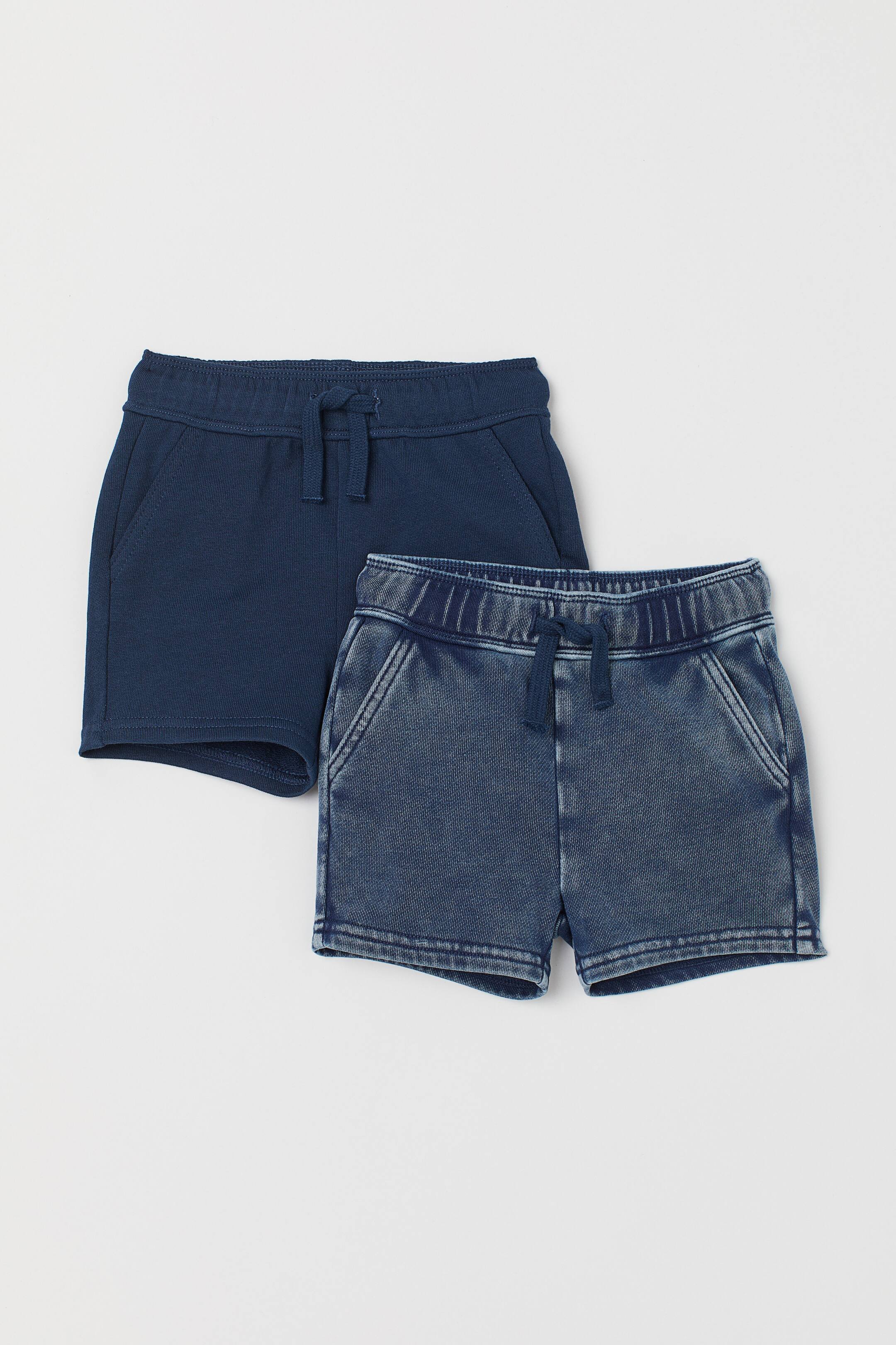 Σορτς φούτερ (2 τμχ.) - Σκούρο μπλε/μπλε denim - Kids | H&M GR