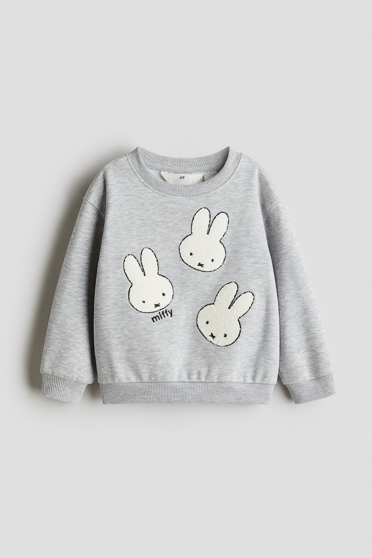 Gray melange/Miffy Sweatshirt with Motif for kids | H&M US