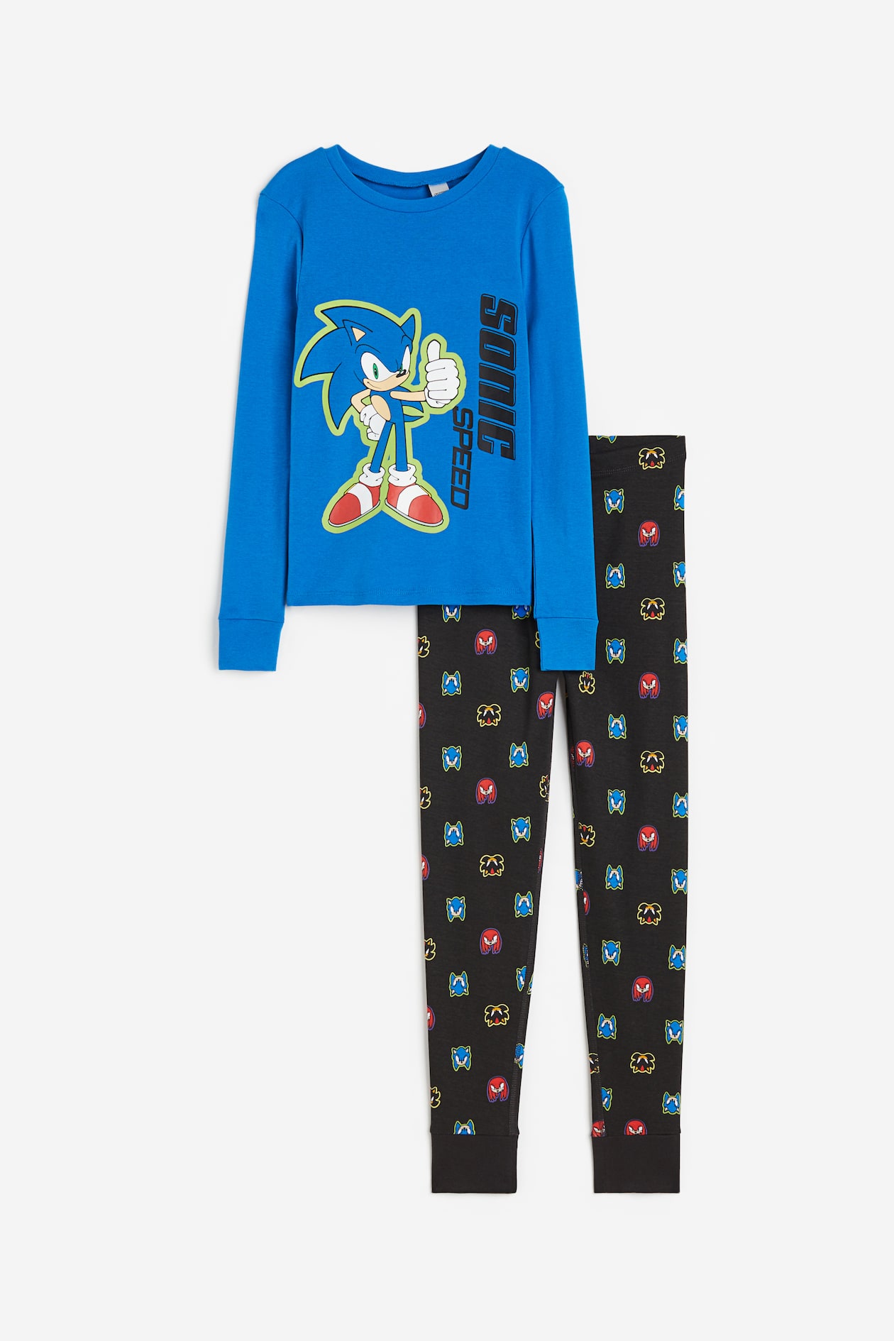 Blue/Sonic the Hedgehog Snug Fit Jersey Pajamas for kids | H&M CA
