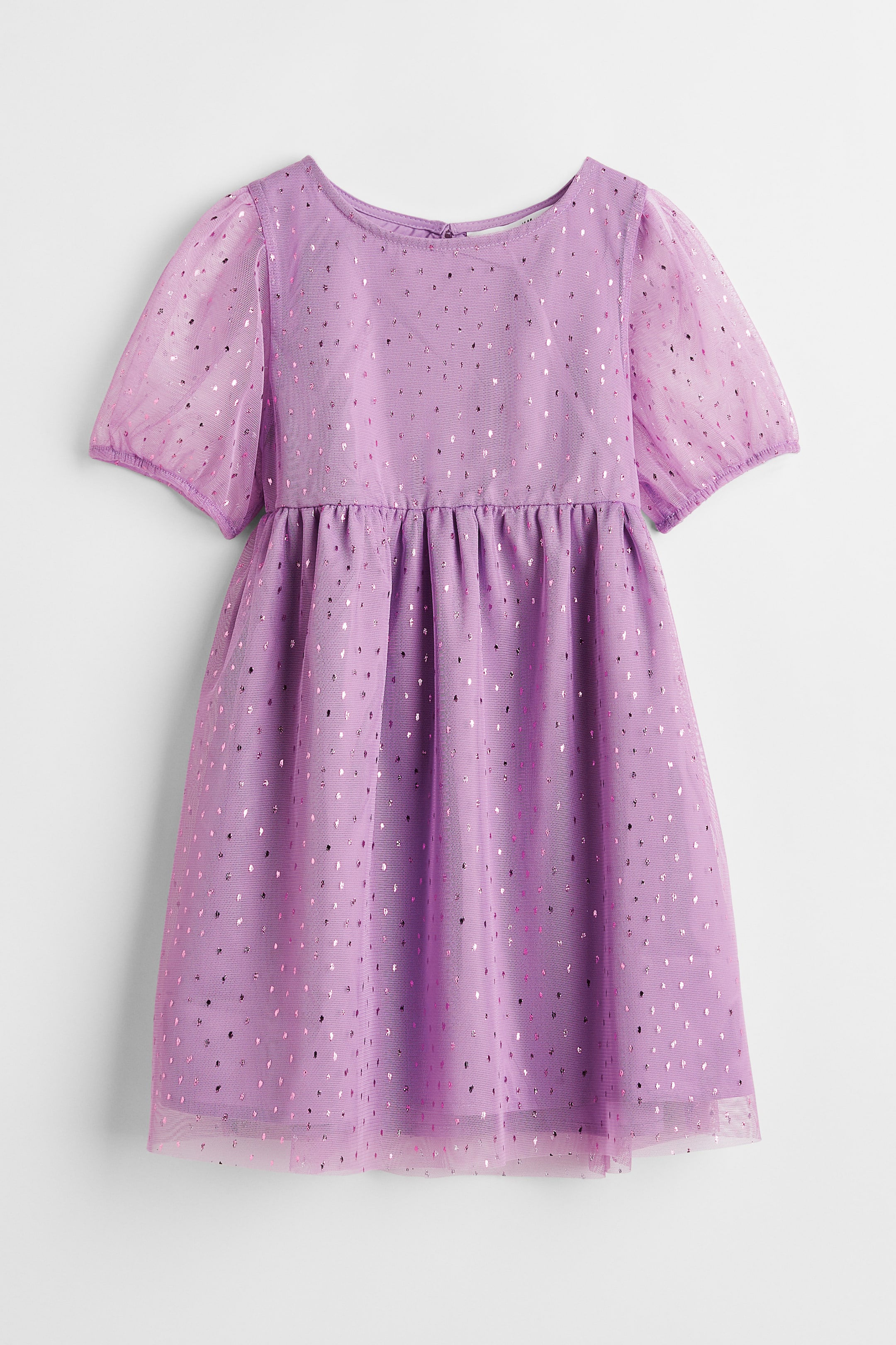 Dotted Tulle Dress - Purple - Kids | H&M US