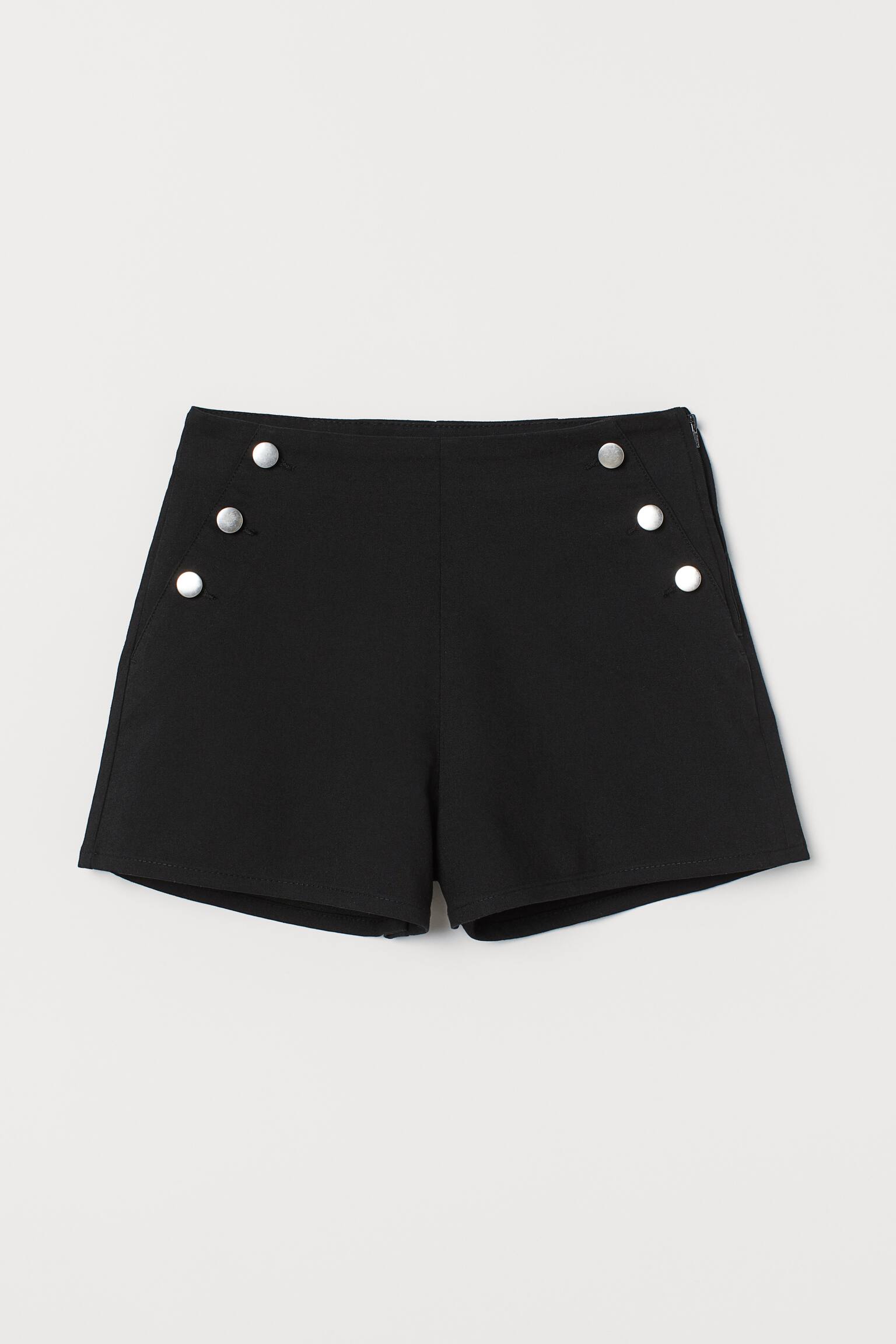 Short Twill Shorts - Black - Ladies | H&M US