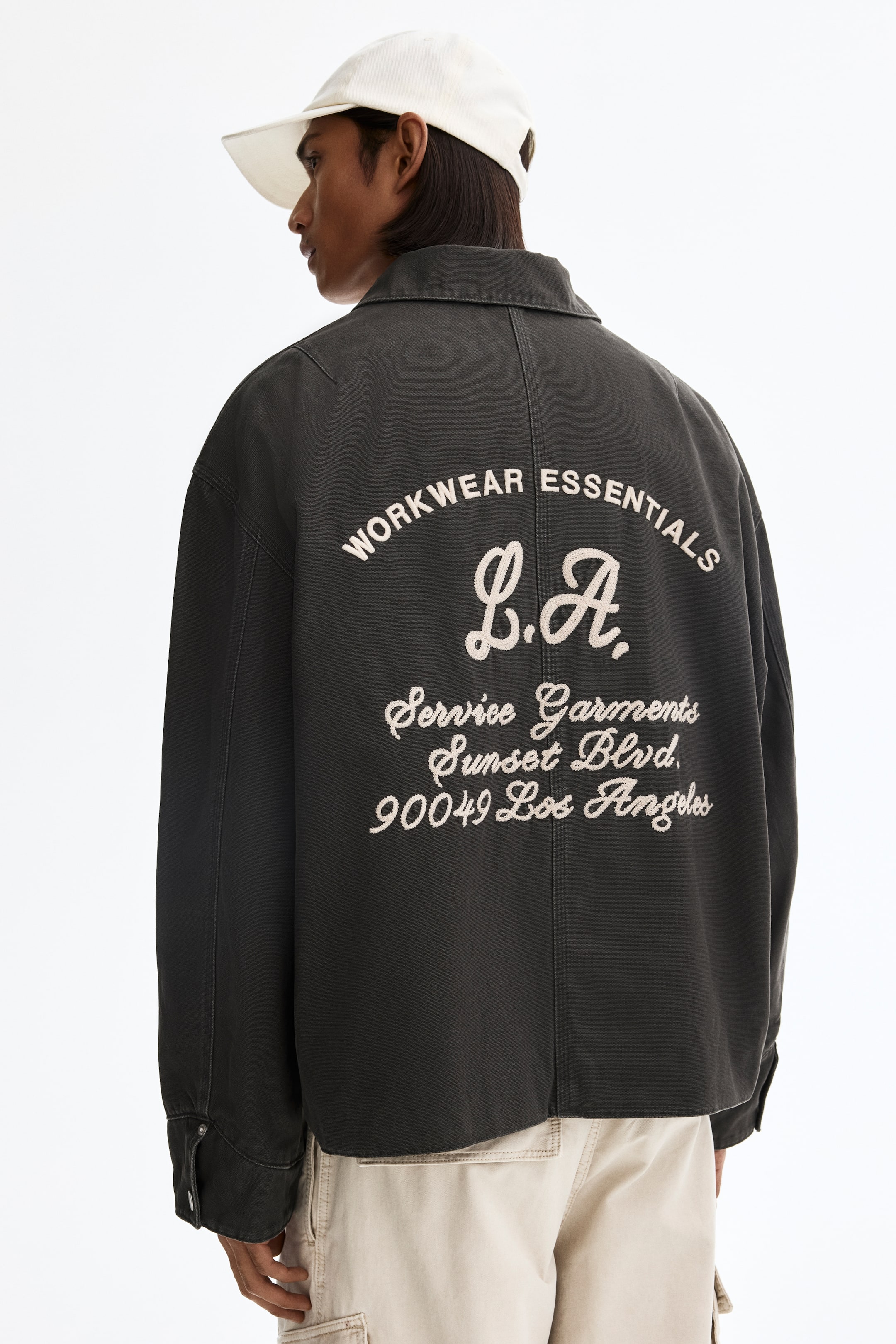 Workwear jacket - Dark grey - Men | H&M MY