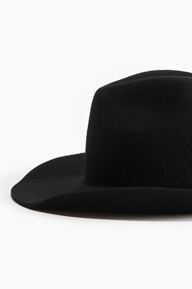 Women's Black Felted Wool Cowboy Hat | H&M US