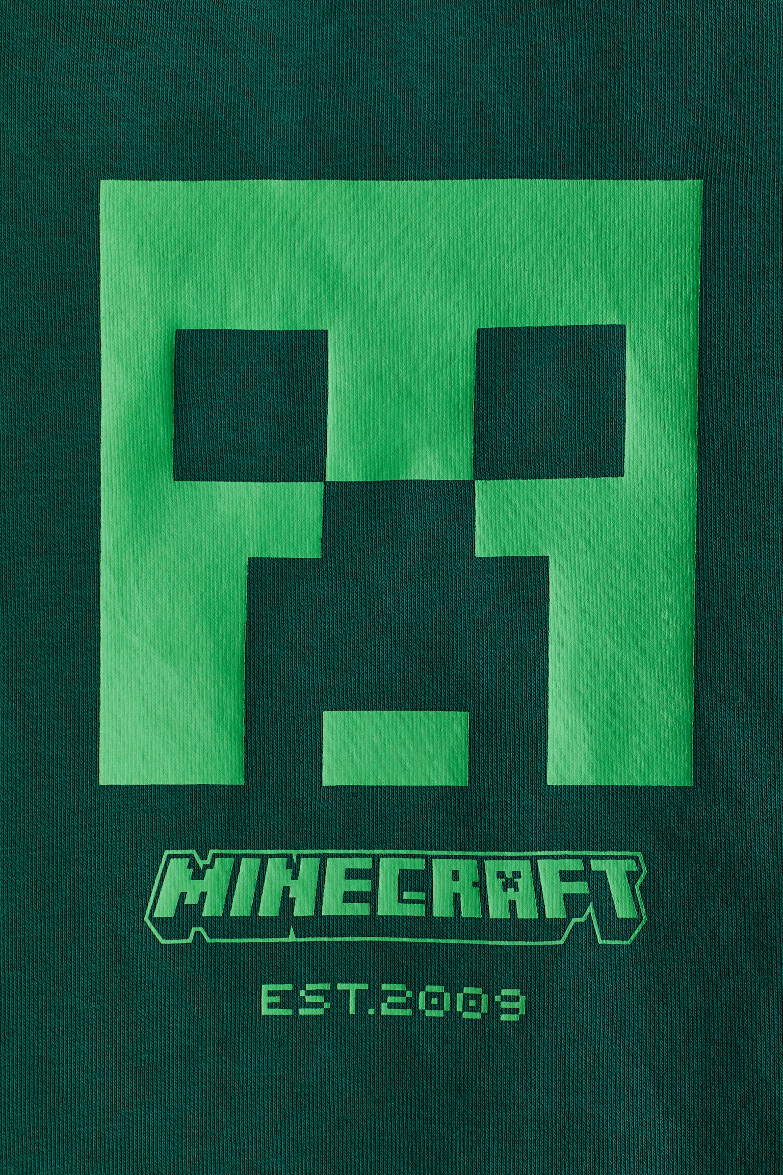 Print-motif sweatshirt - Dark green/Minecraft - Kids | H&M SG