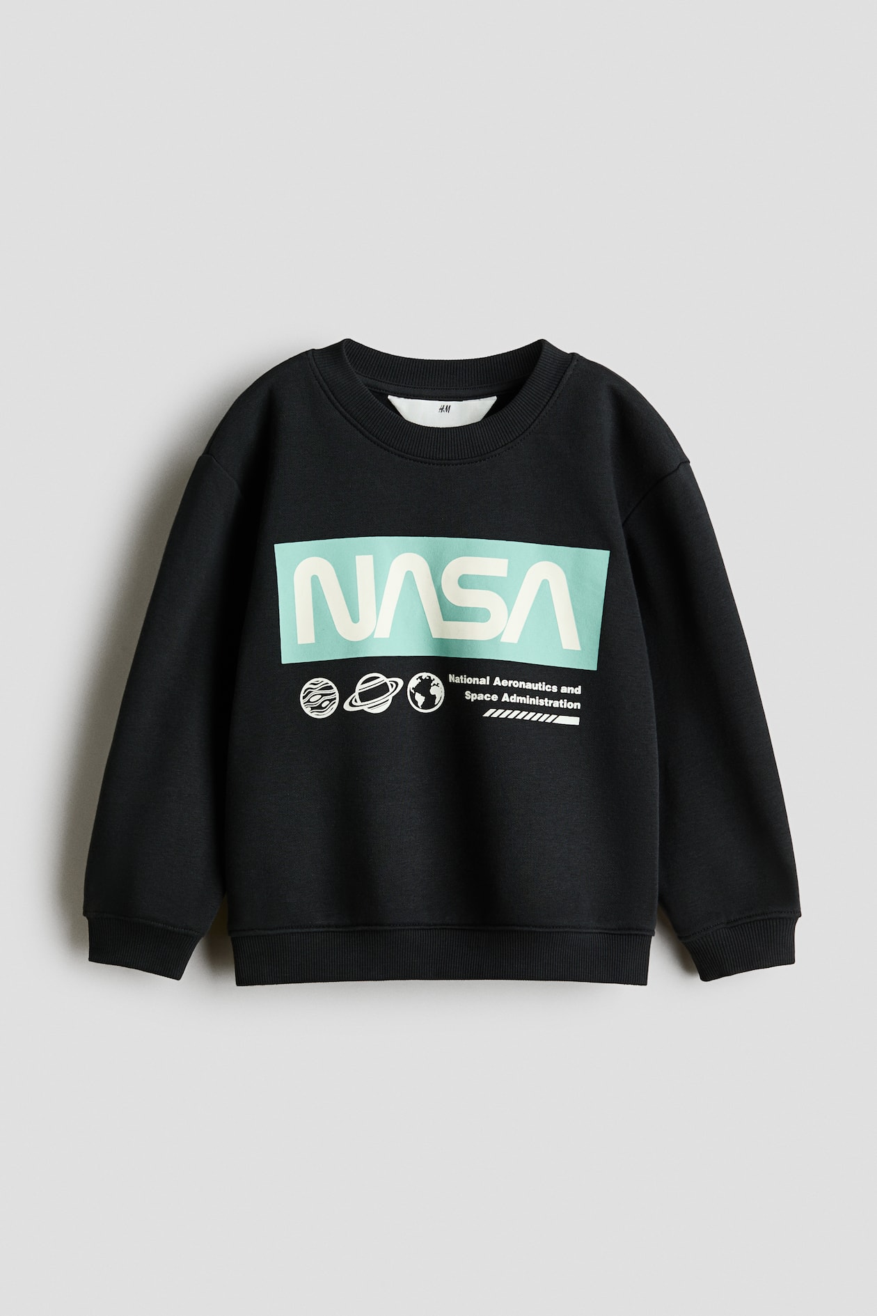Mikina s potiskem - Černá/NASA - DĚTI | H&M CZ