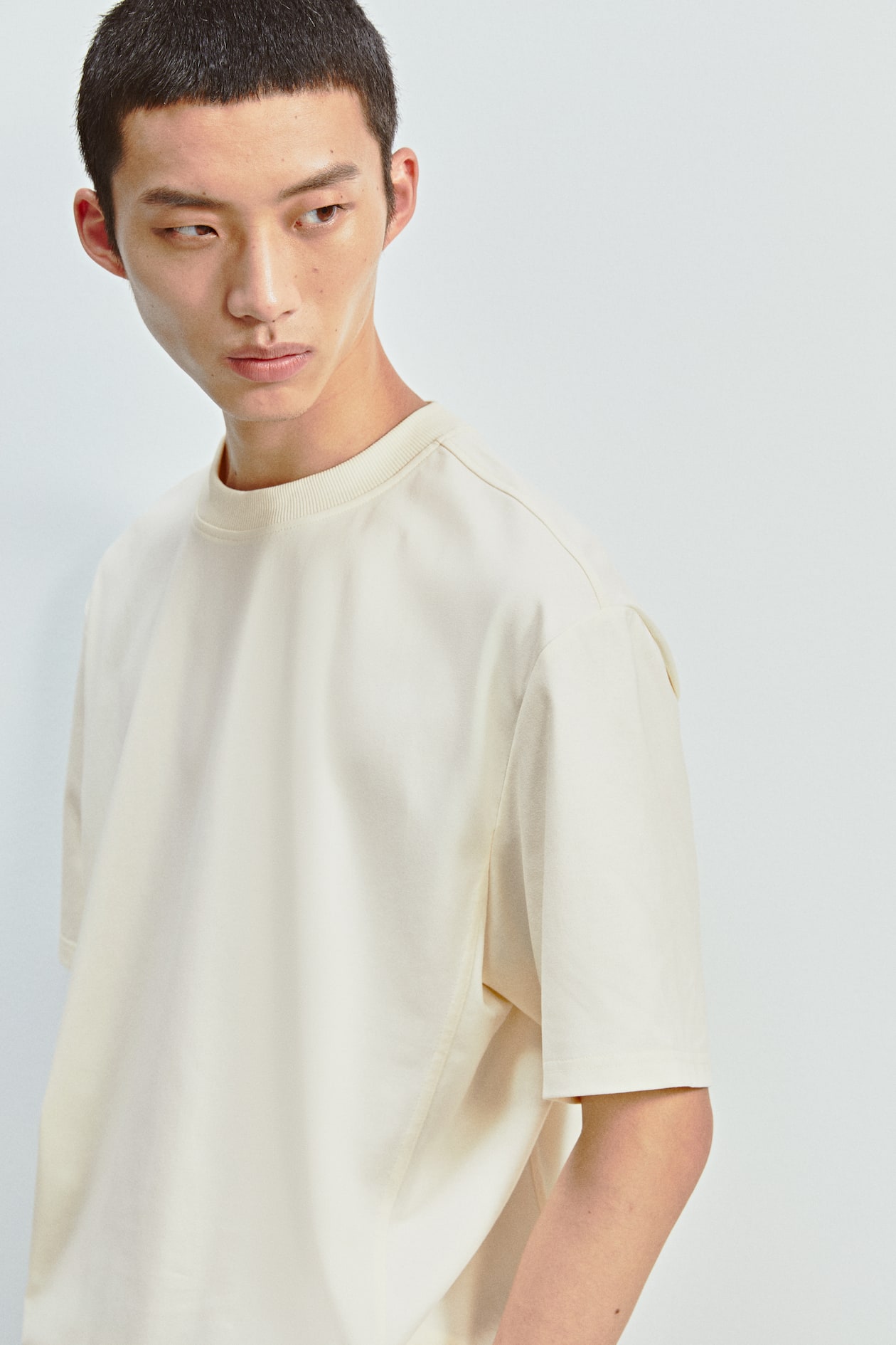 ルーズフィットTシャツ - ホワイト - Men | H&M JP