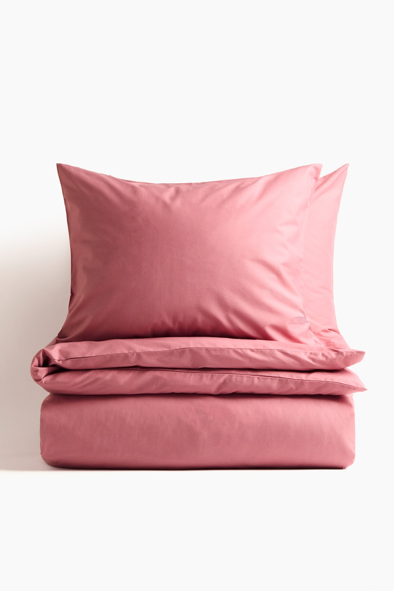Cotton King/Queen Duvet Cover Set - Dark dusty pink - Home All | H&M US