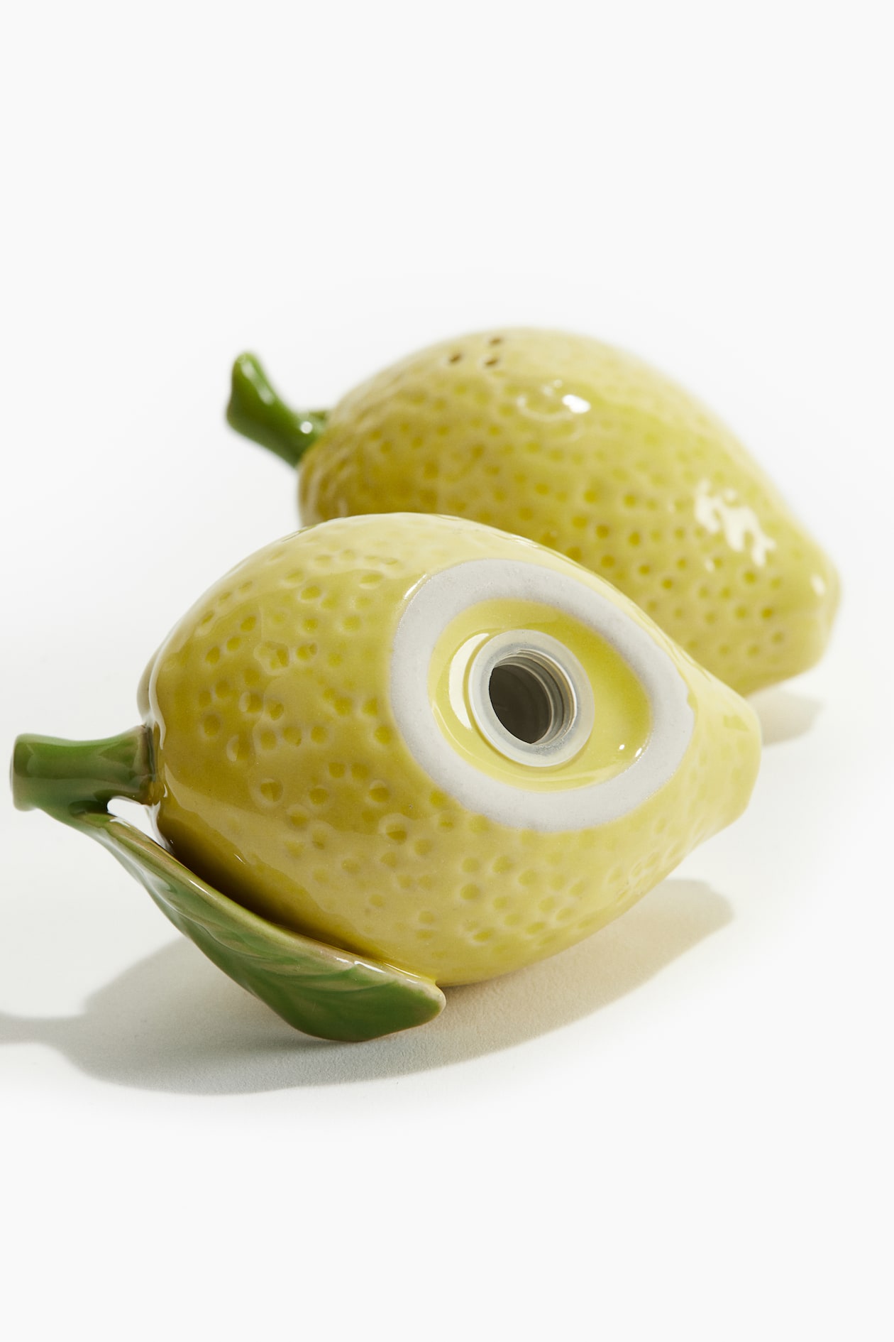 Yellow/lemon Stoneware Salt and Pepper Shakers at H&M Home | H&M US