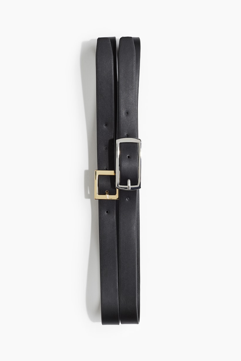 Double-Strap Waist Belt - Black - Ladies | H&M US