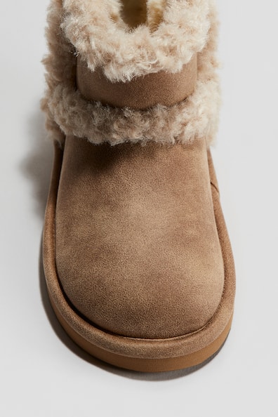 Botas con forro cálido - Beige - Kids | H&M MX