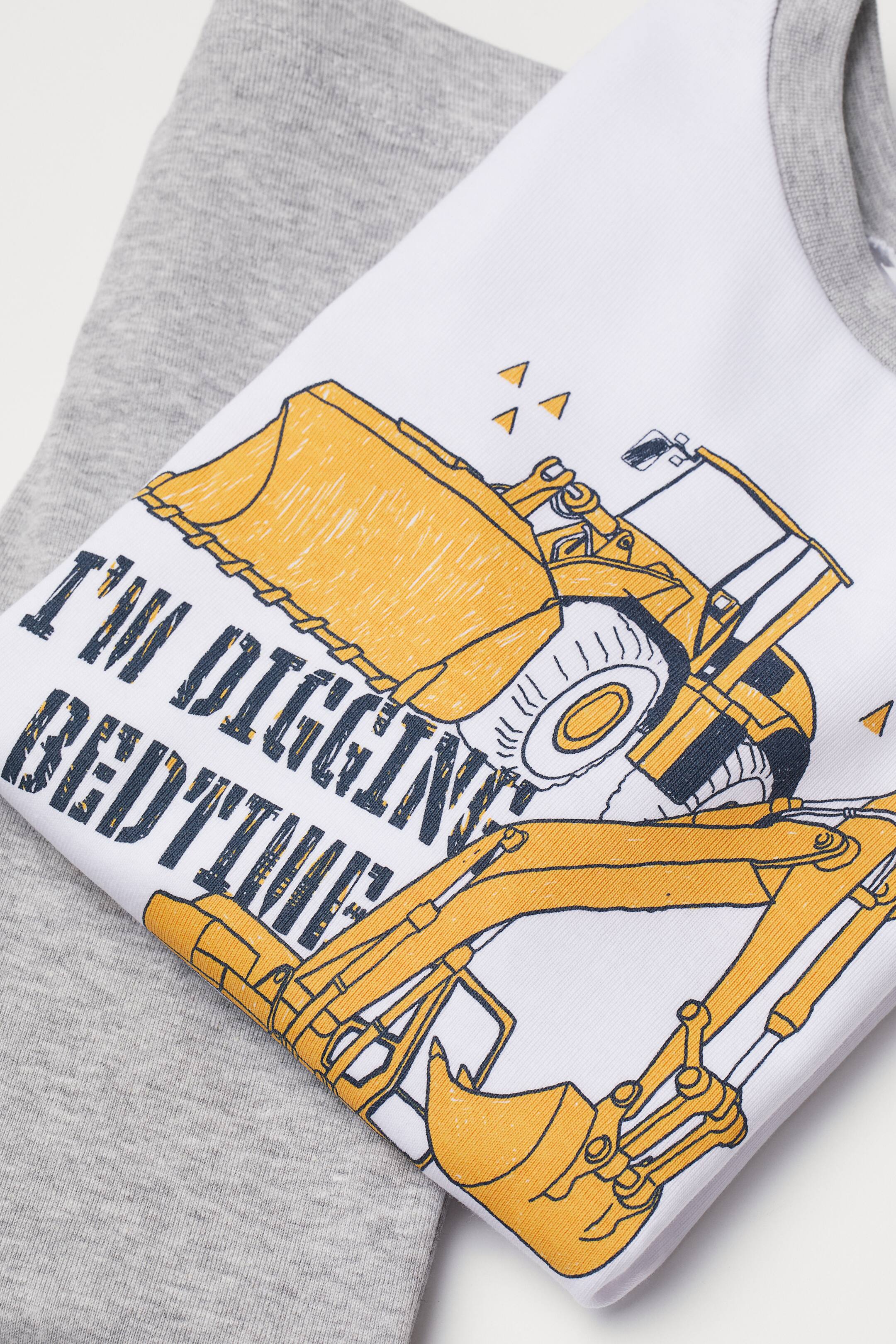 Pidžama od žerseja - White/Digger - Kids | H&M RS