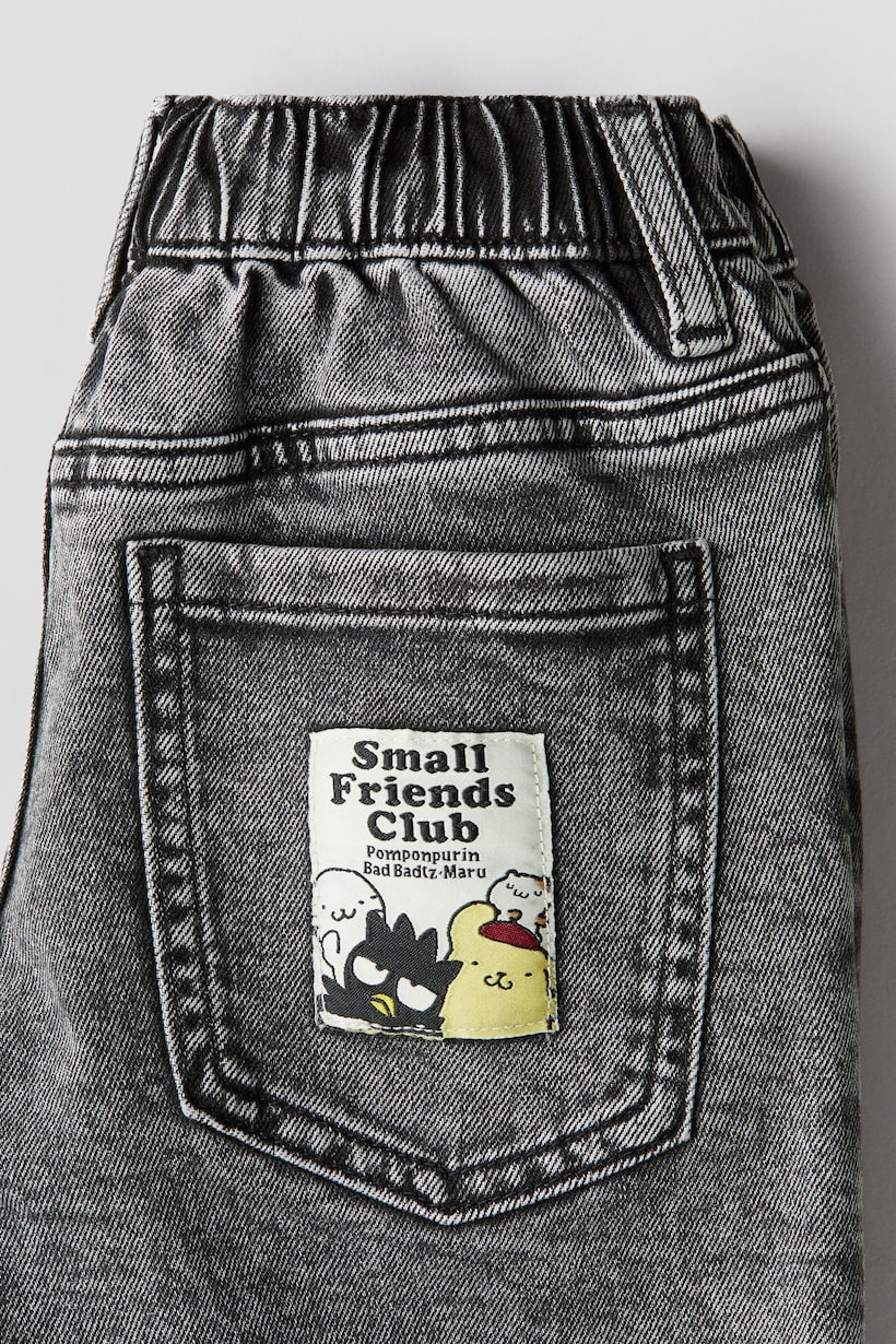 Jeans con aplicaciones - Gris oscuro/Friends Club - Kids | H&M MX
