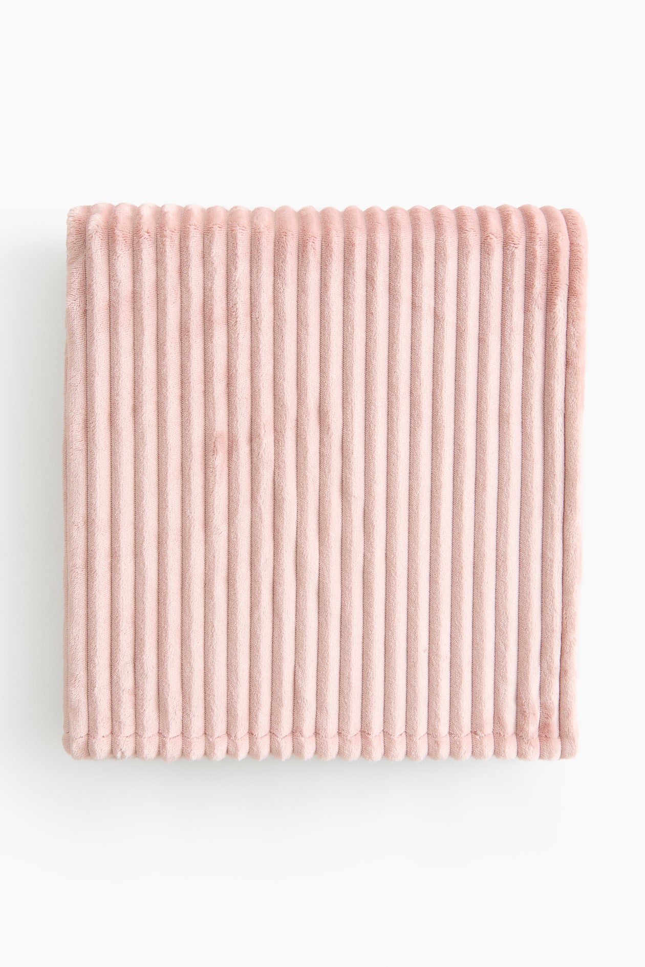 Structured fleece blanket - Light pink - Home All | H&M GB