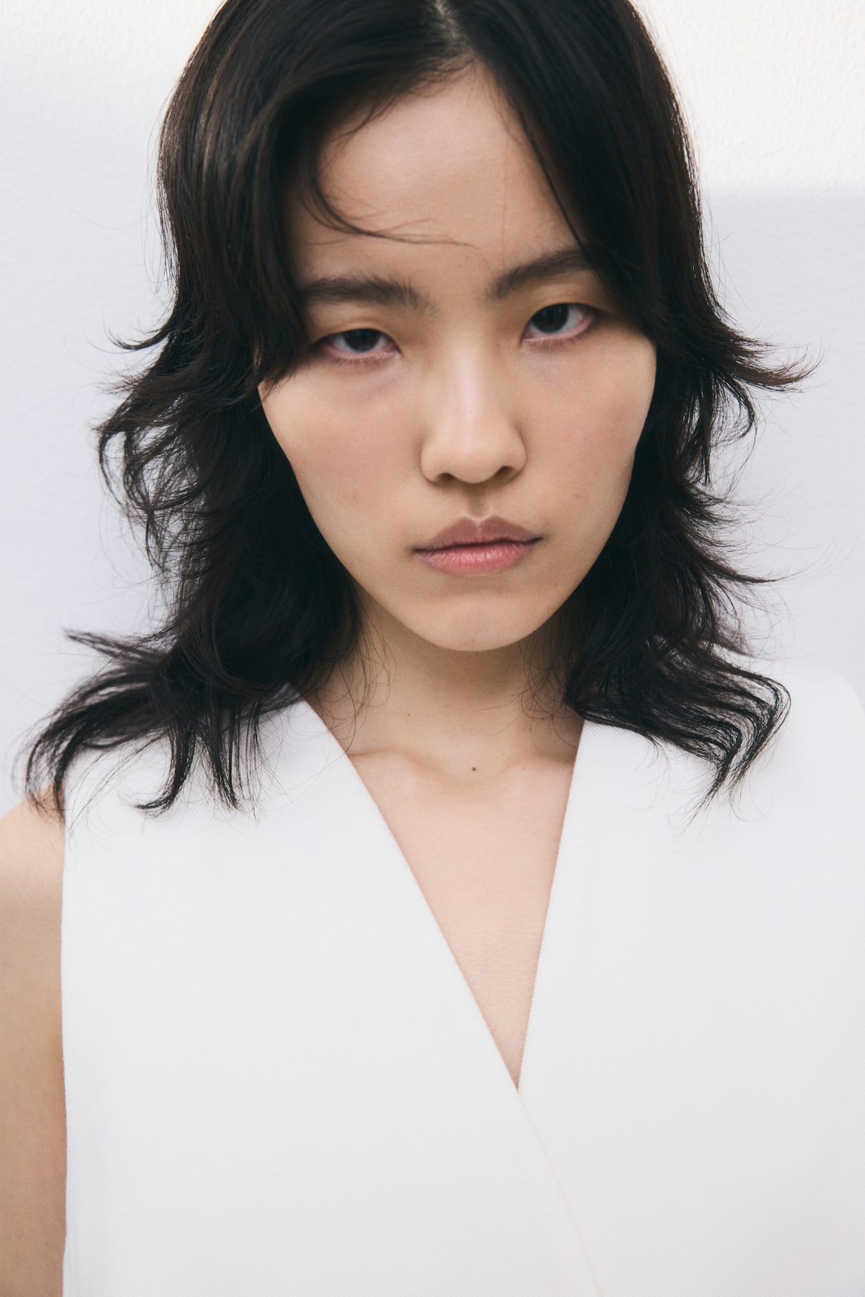 Twill Vest - White - Ladies | H&M US