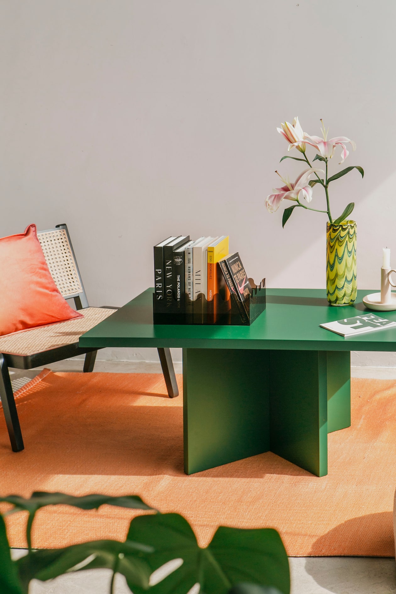 Table Basse Avec Plateau Stratifié - Vert Cèdre - Really Nice Things ...