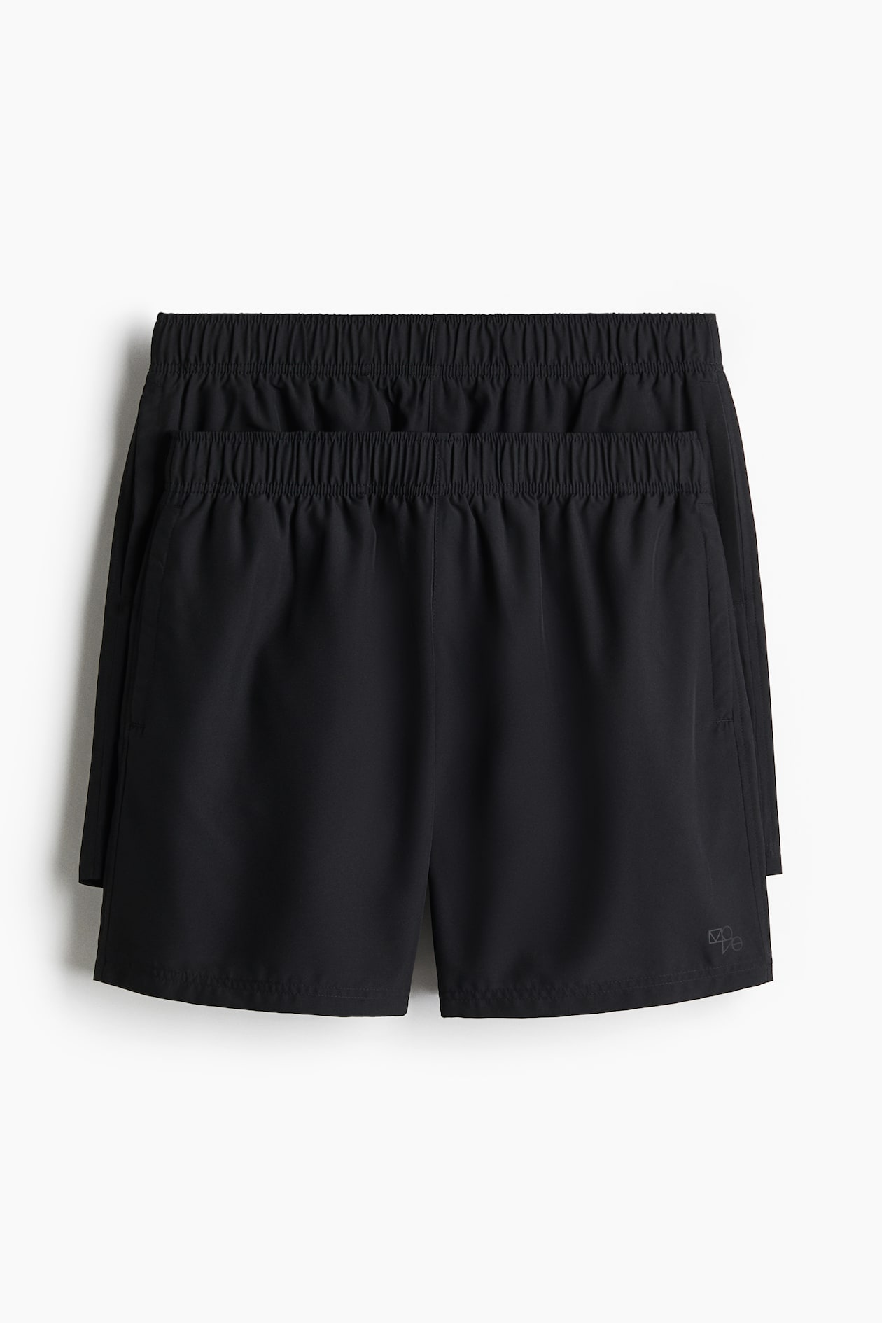 Men’s Black 2-pack mid-length sports shorts with DryMove™ | H&M IN
