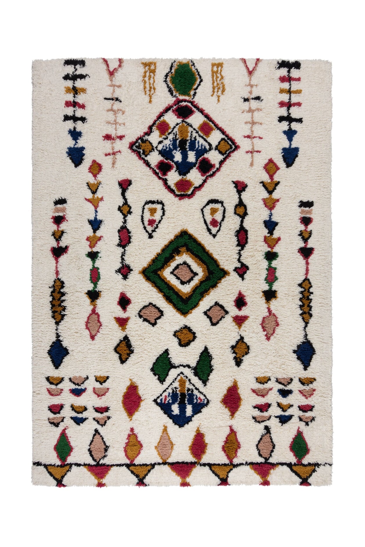 Fes Zotteliger Berberteppich Aus Wolle - Mehrfarbig - Flair Rugs - Home ...