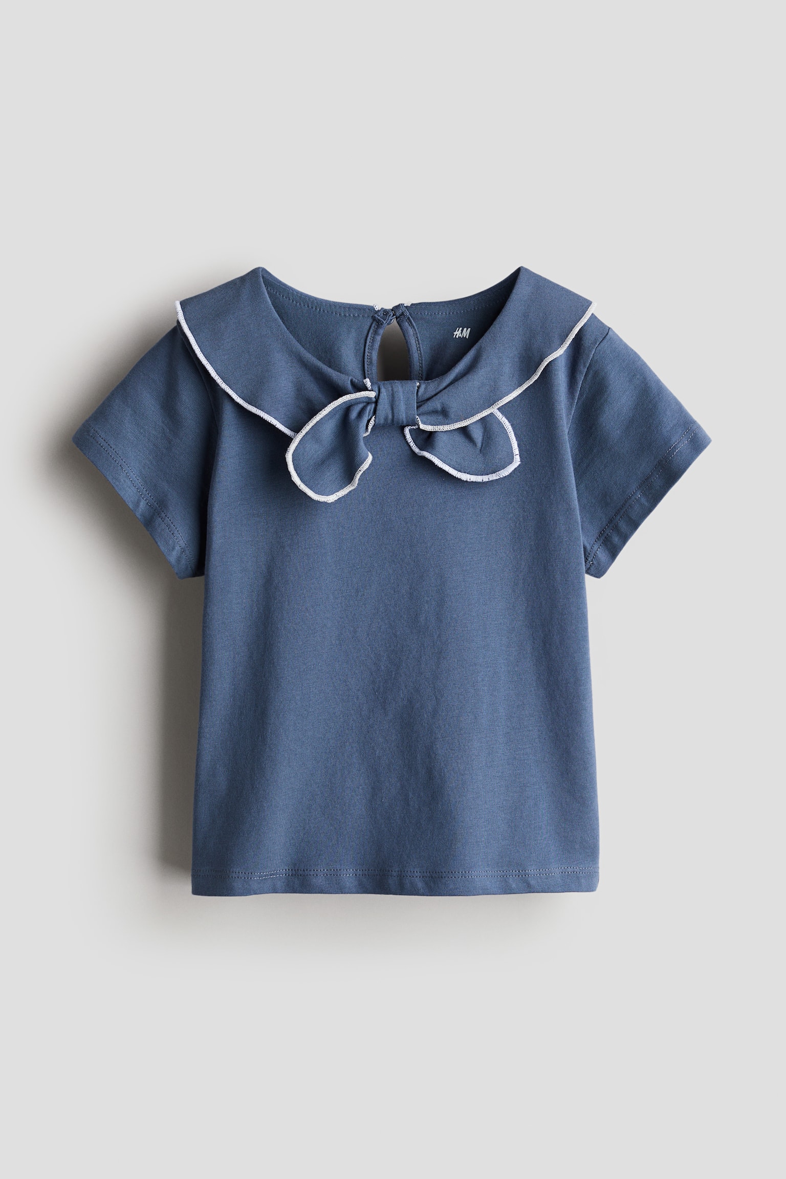 Collared jersey top - Blue - Kids | H&M HK