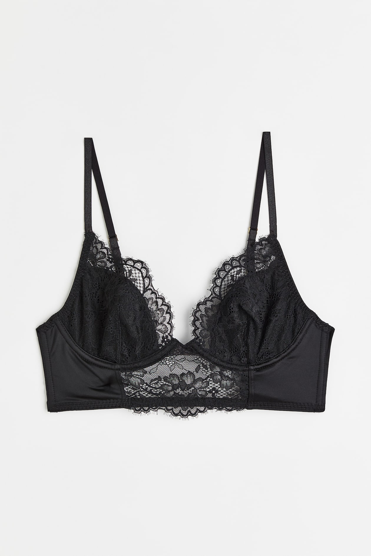 Bustier de encaje - Negro - MUJER | H&M ES