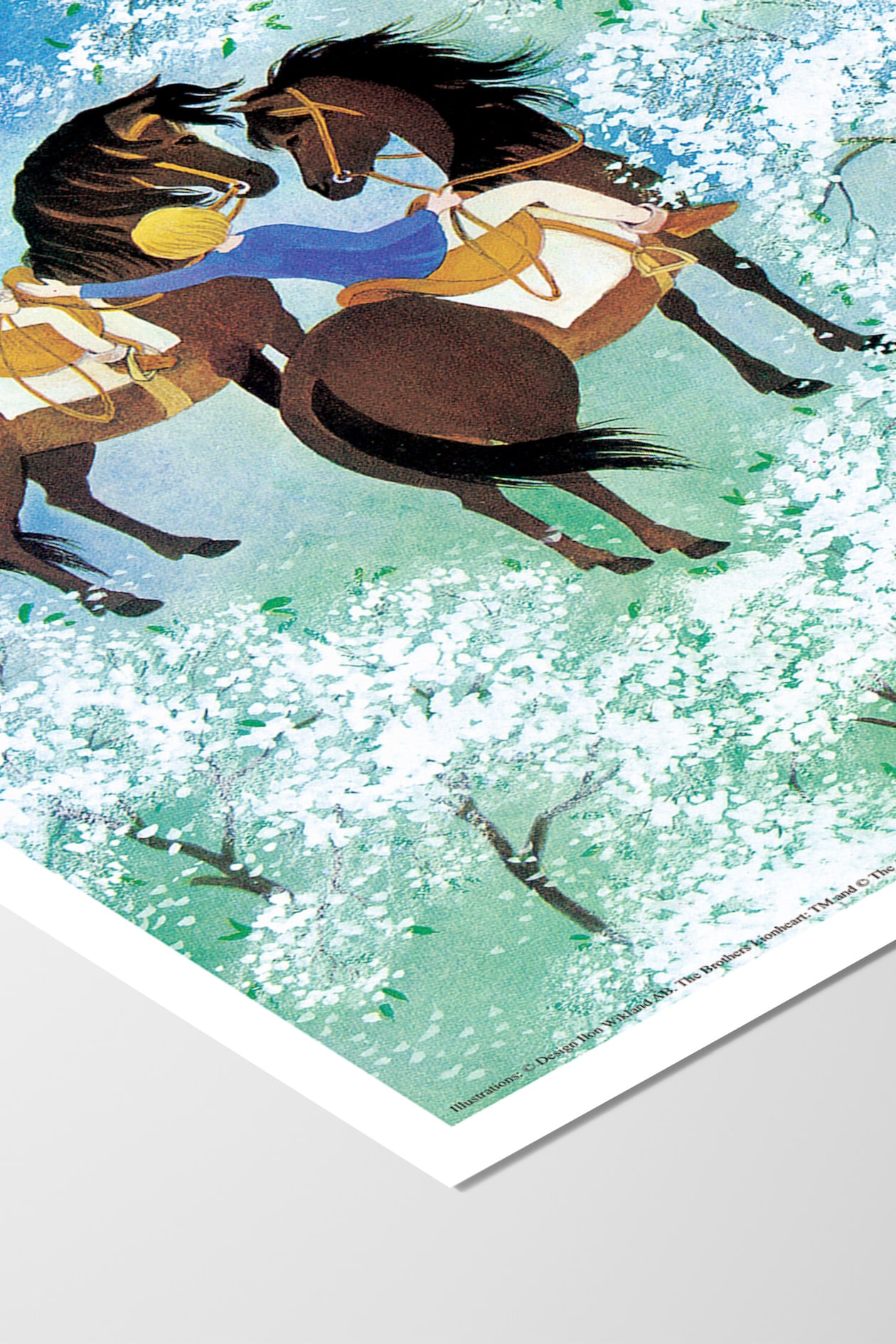 Astrid Lindgren - Nangijala - Groen / Blauw - Poster & Frame - HOME | H ...