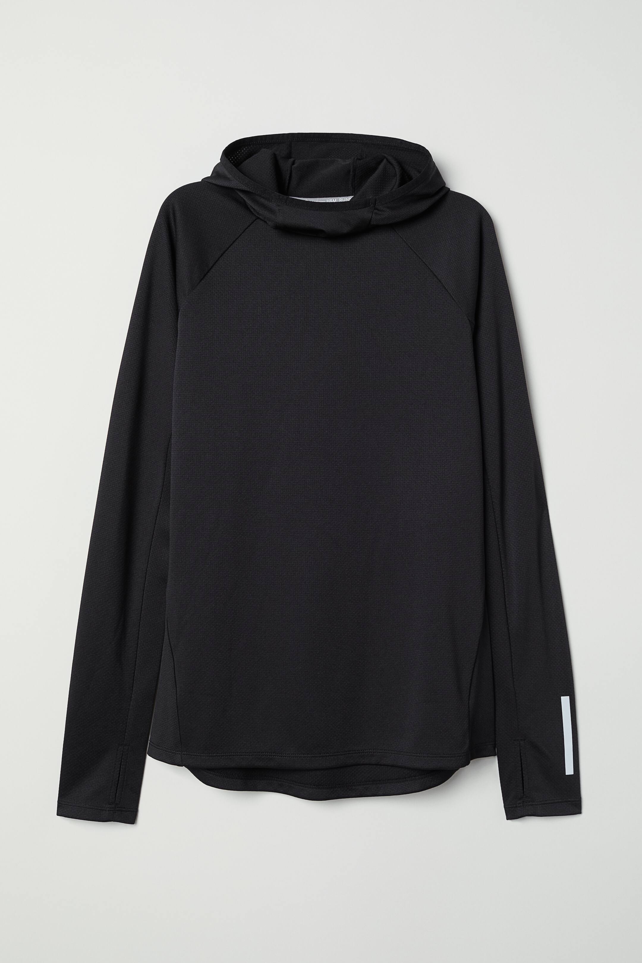 Hooded running top - Black - Ladies | H&M GB