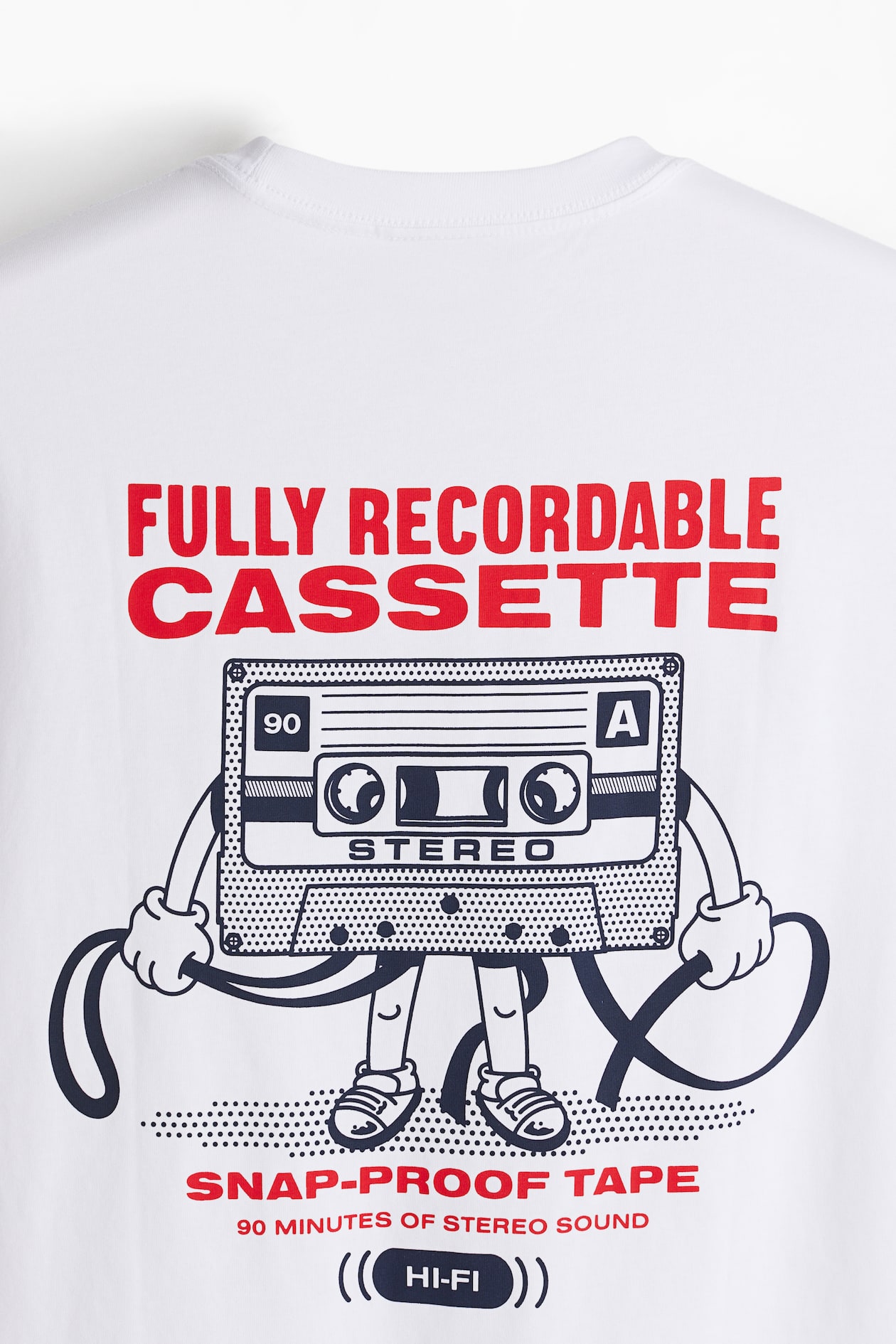 Loose Fit Printed T-shirt - White/Hi-Fi - Men | H&M GB