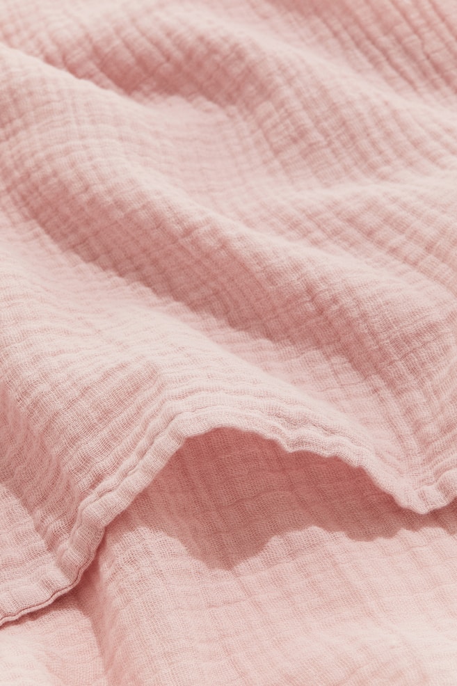 Light pink Cotton Muslin Baby Blanket at H&M Home | H&M US
