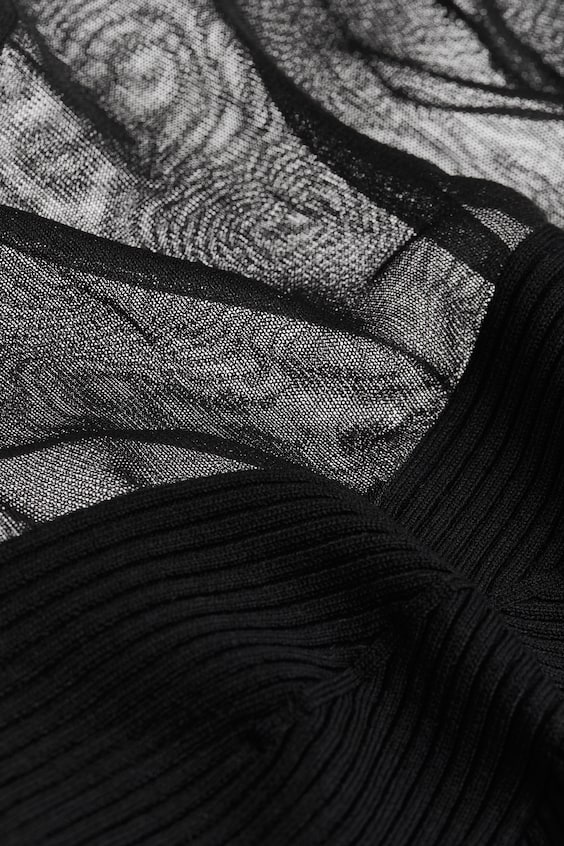 Top transparente - Negro - MUJER | H&M ES