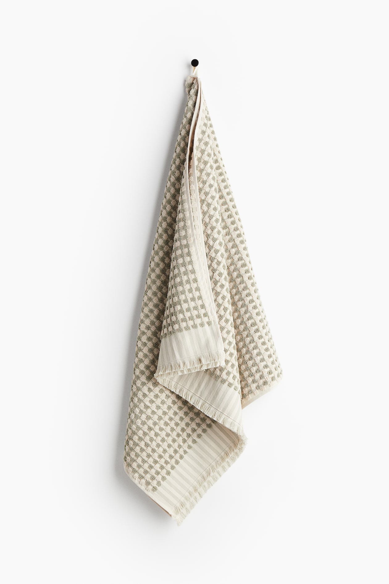 Green/dotted Patterned Cotton Terry Bath Towel at H&M Home | H&M US