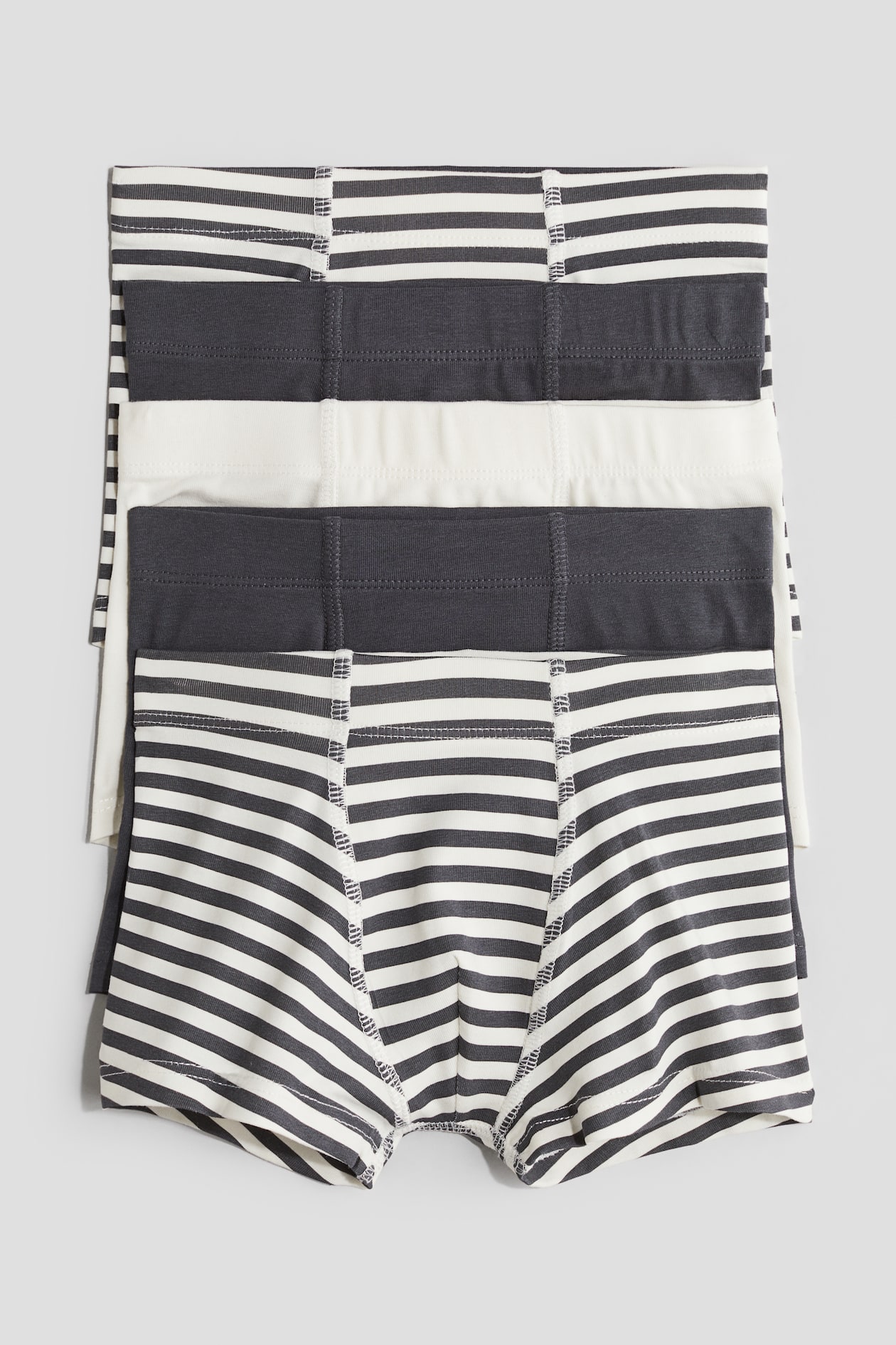 Gray/striped 5-pack Boxer Briefs for kids - Regular waist | H&M CA