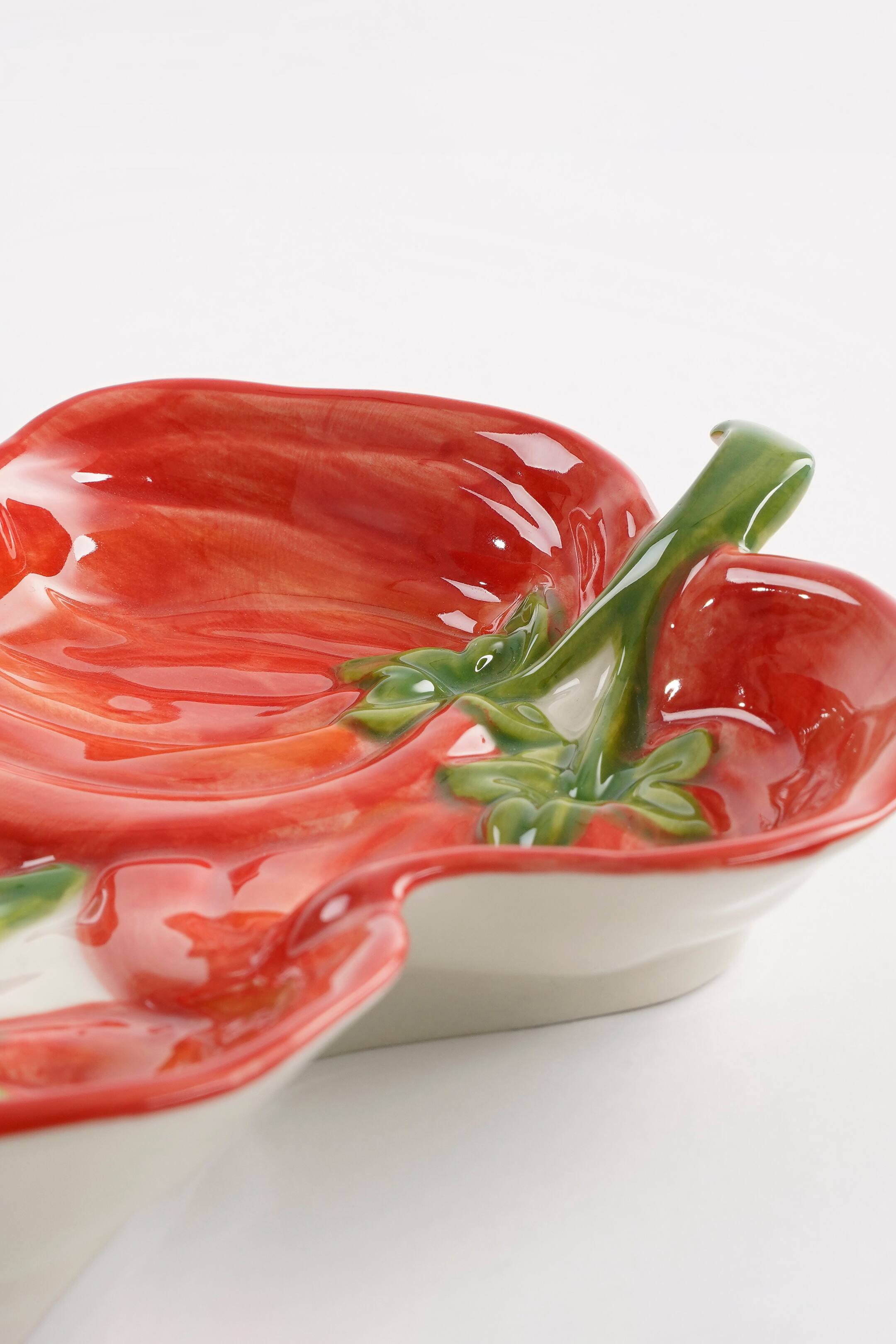 Stoneware plate - Punainen - Home All | H&M FI