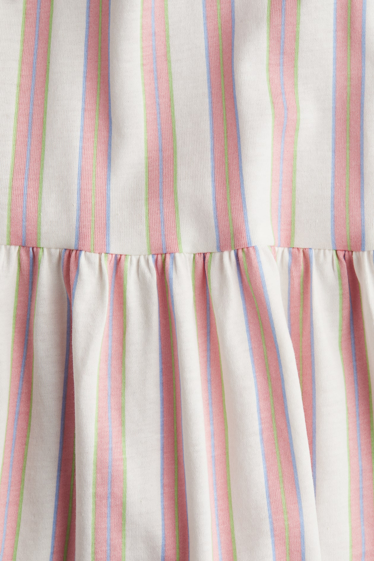 Bomullsklänning med tryckt mönster - Rosa/Randig - BARN | H&M SE