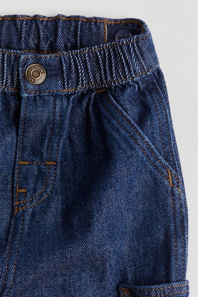 Dark denim blue Patch Pocket Jeans for kids | H&M US