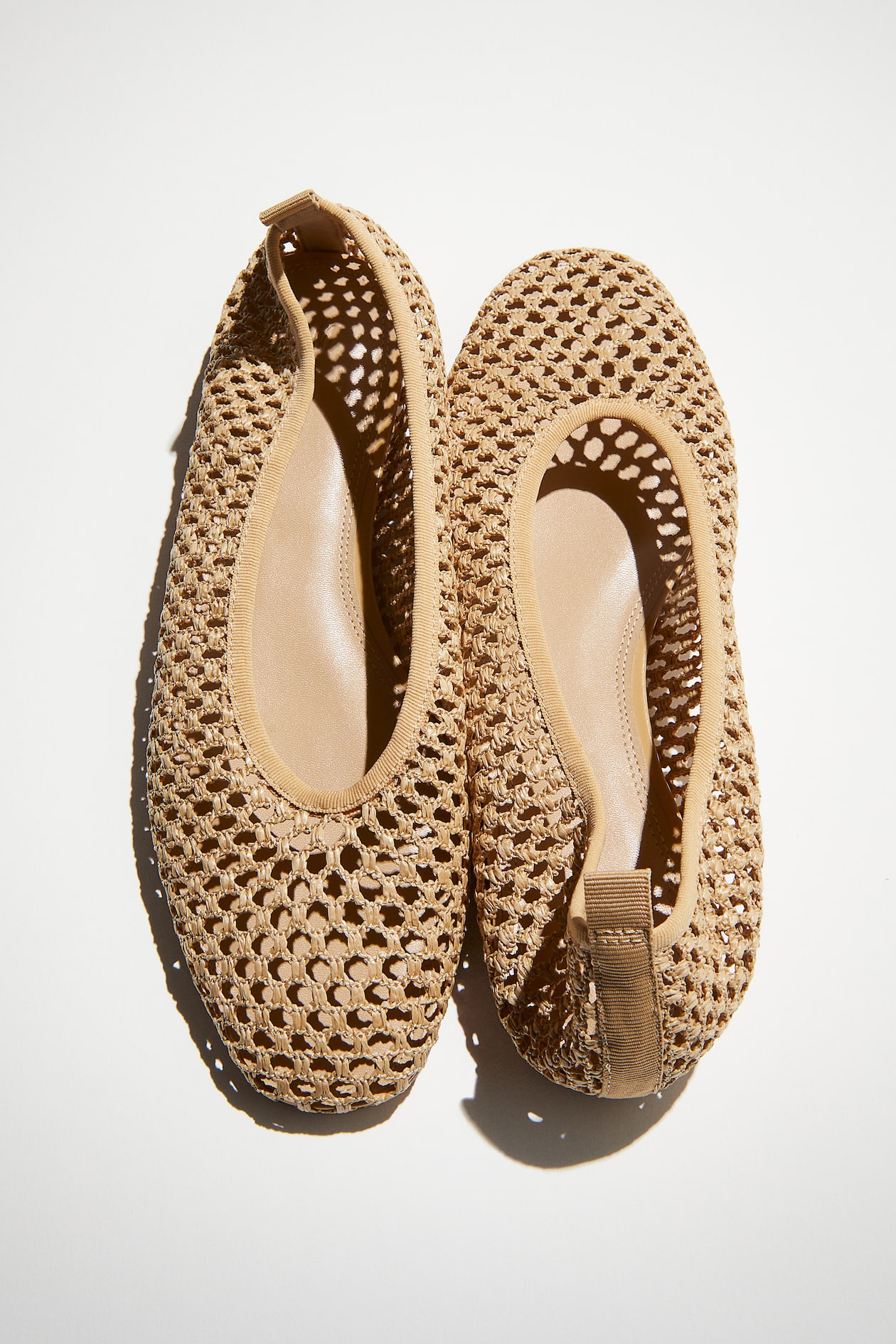 Women's Beige Braided Flats | H&M CA