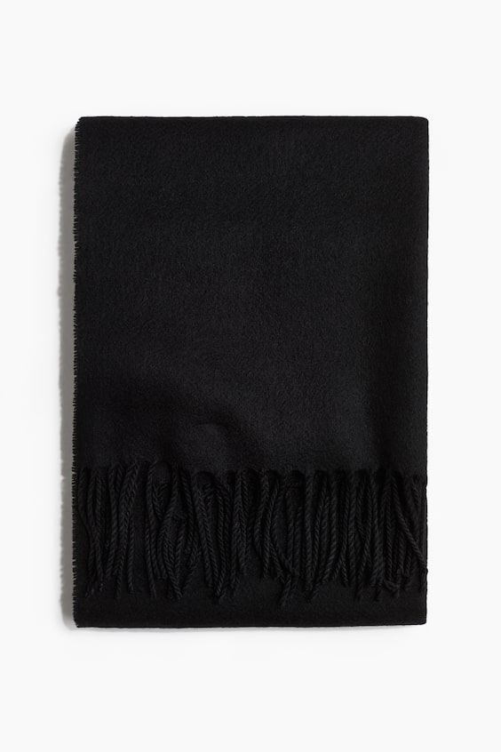 Woven Scarf - Black - Ladies | H&M US
