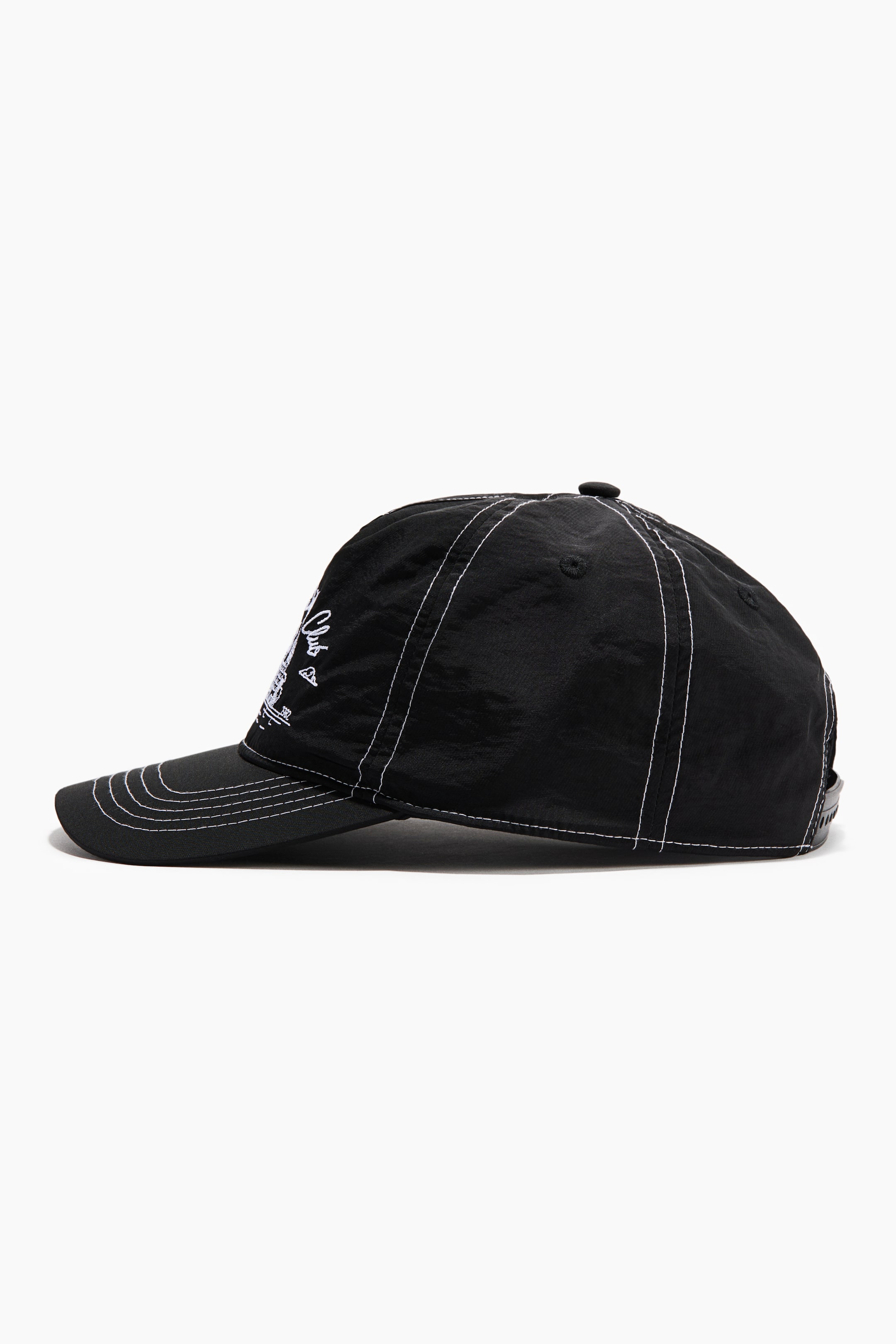 Cotton twill cap - Black/Riverside Social Club - Men | H&M MY