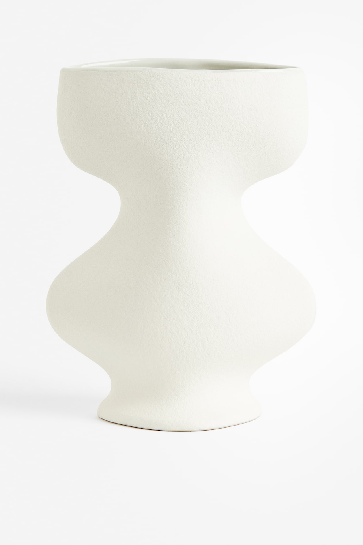 Uzun Stoneware Vazo - Beyaz - Home All | H&M TR