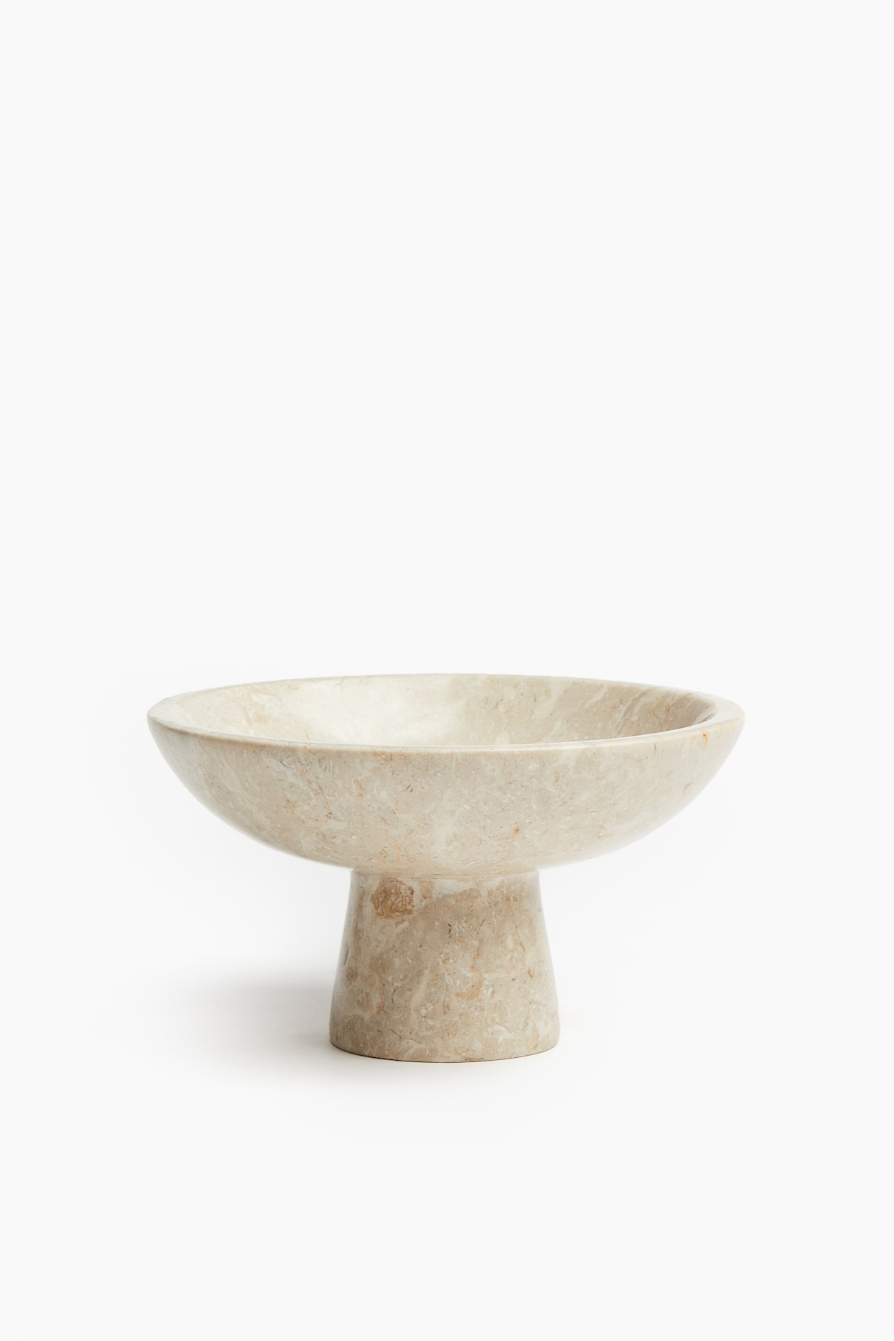 Light beige Marble Pedestal Bowl at H&M Home | H&M US
