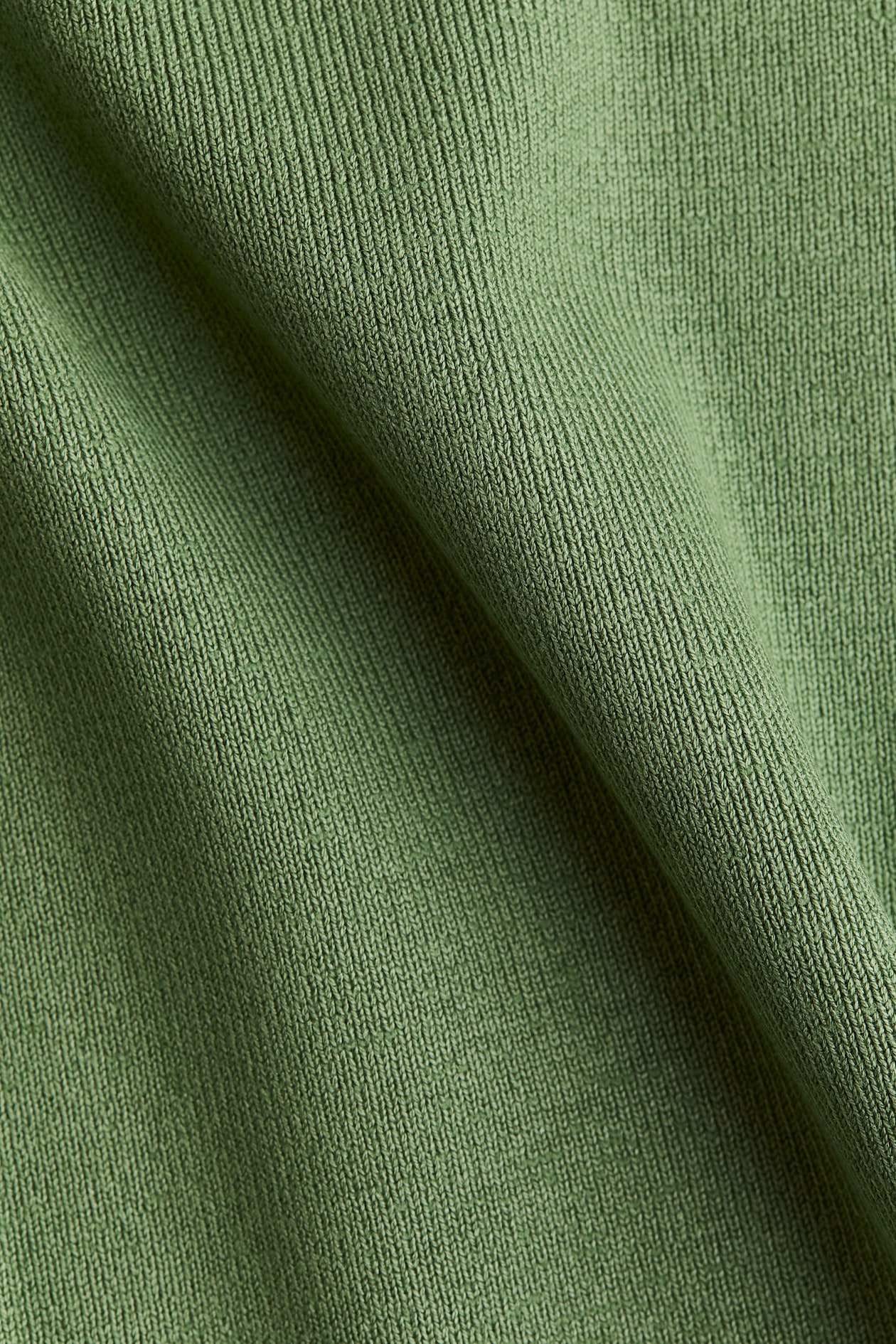 Fine-Knit T-Shirt - Dusty green - Ladies | H&M US