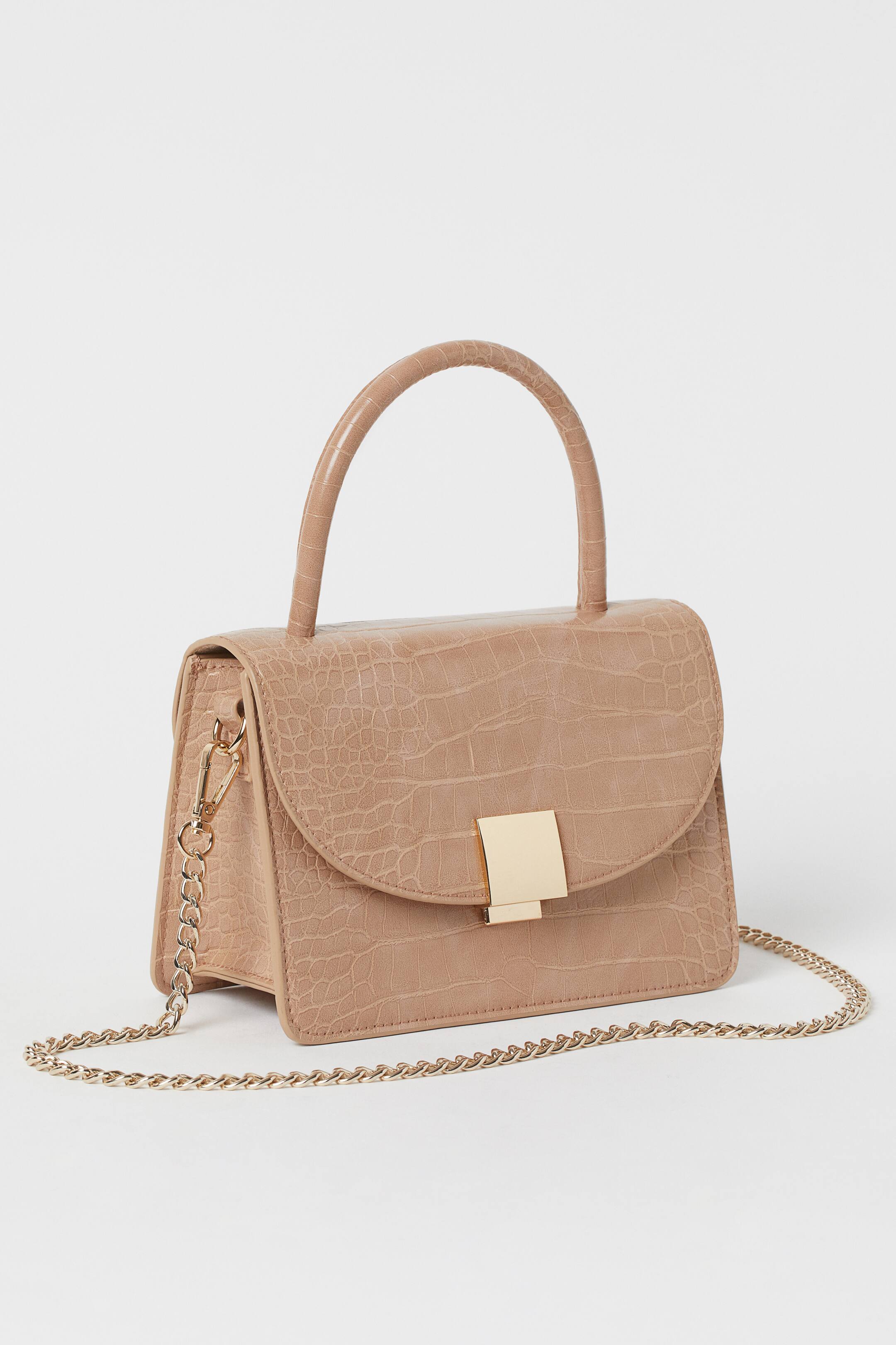 Chain shoulder strap handbag - Light beige - Ladies | H&M HK