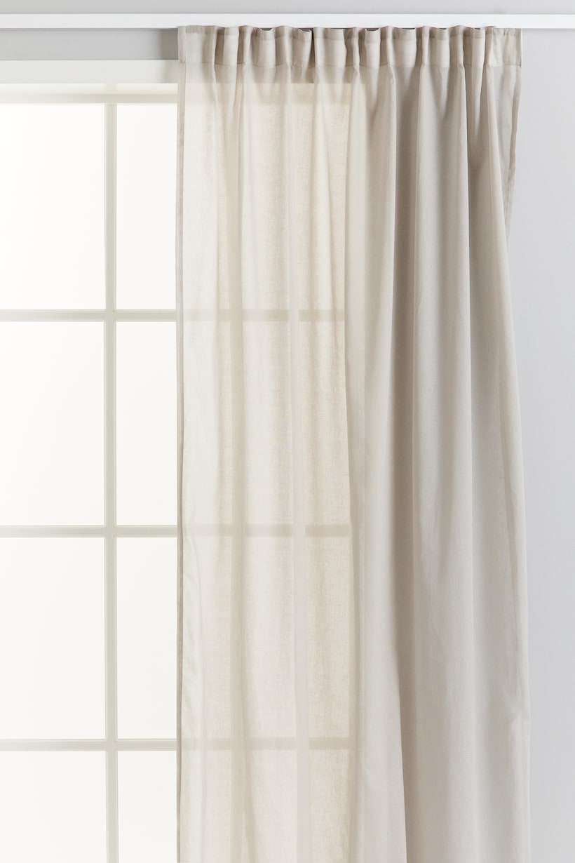 2-pack Curtain Panels - Taupe - Home All | H&M US