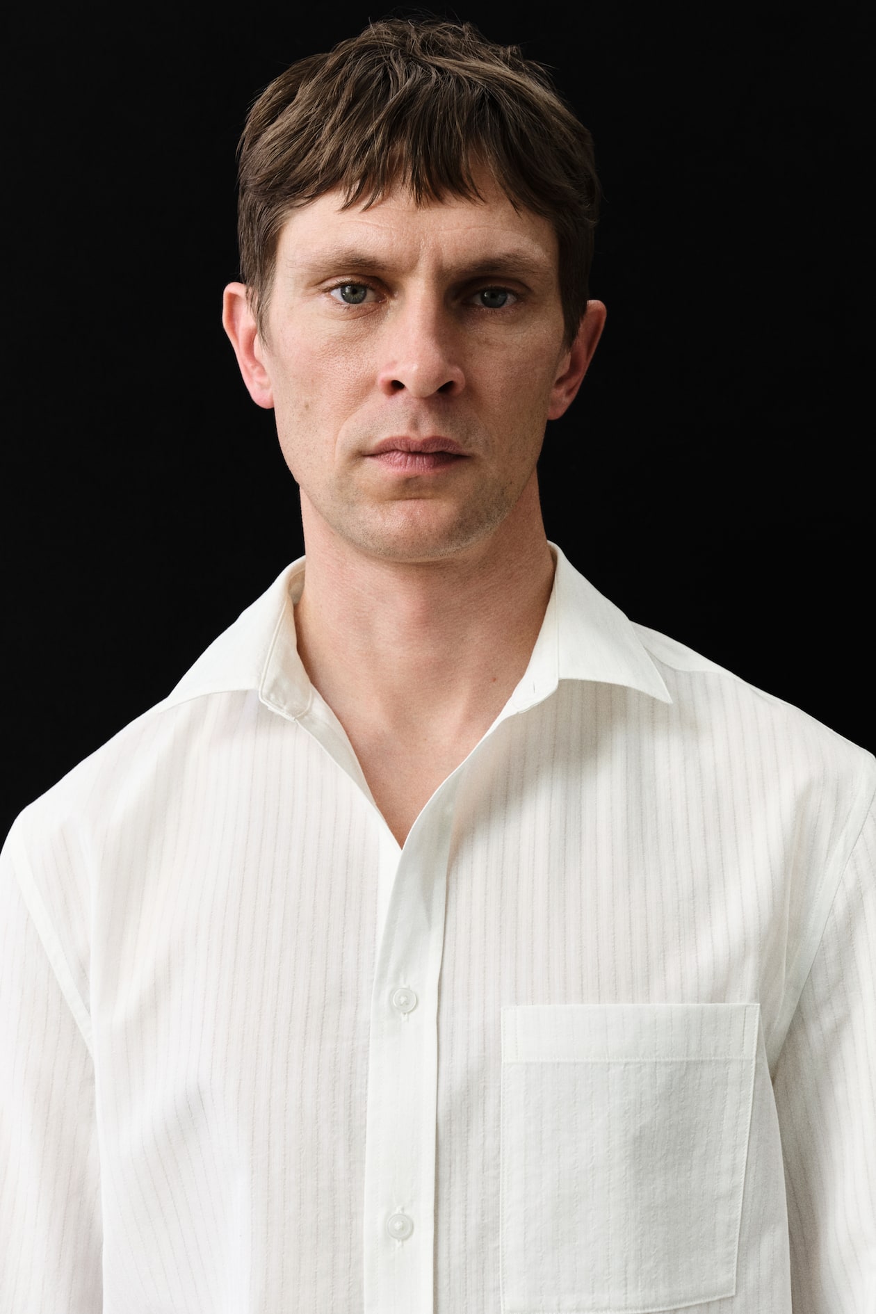 Regular Fit Lyocell-Blend Shirt - White - Men | H&M US