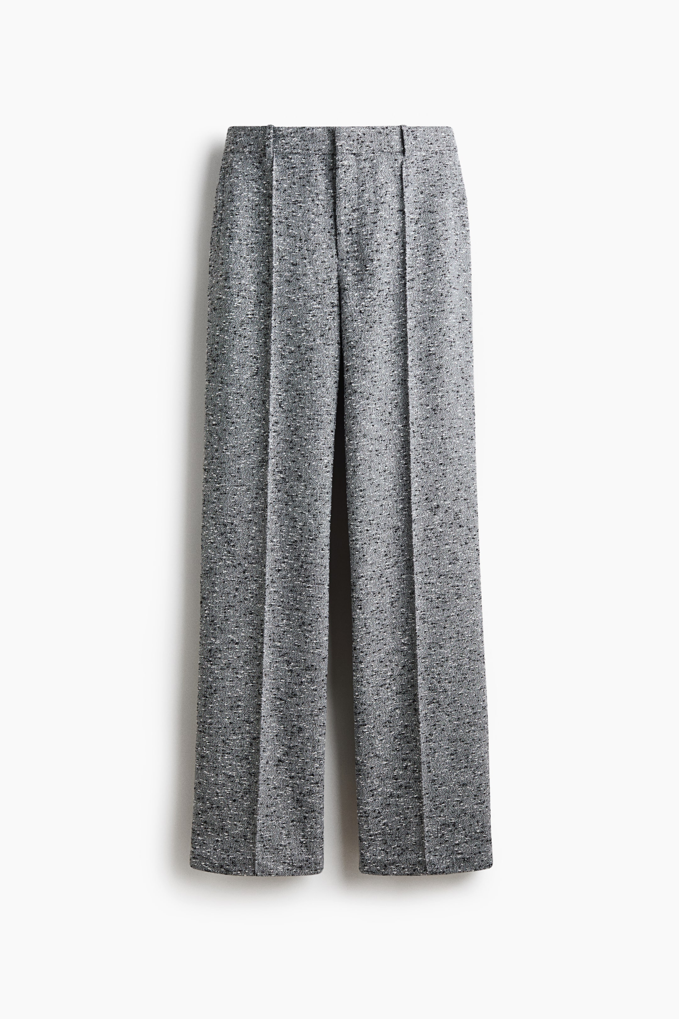 Wool-blend trousers - Grey marl - Ladies | H&M SG