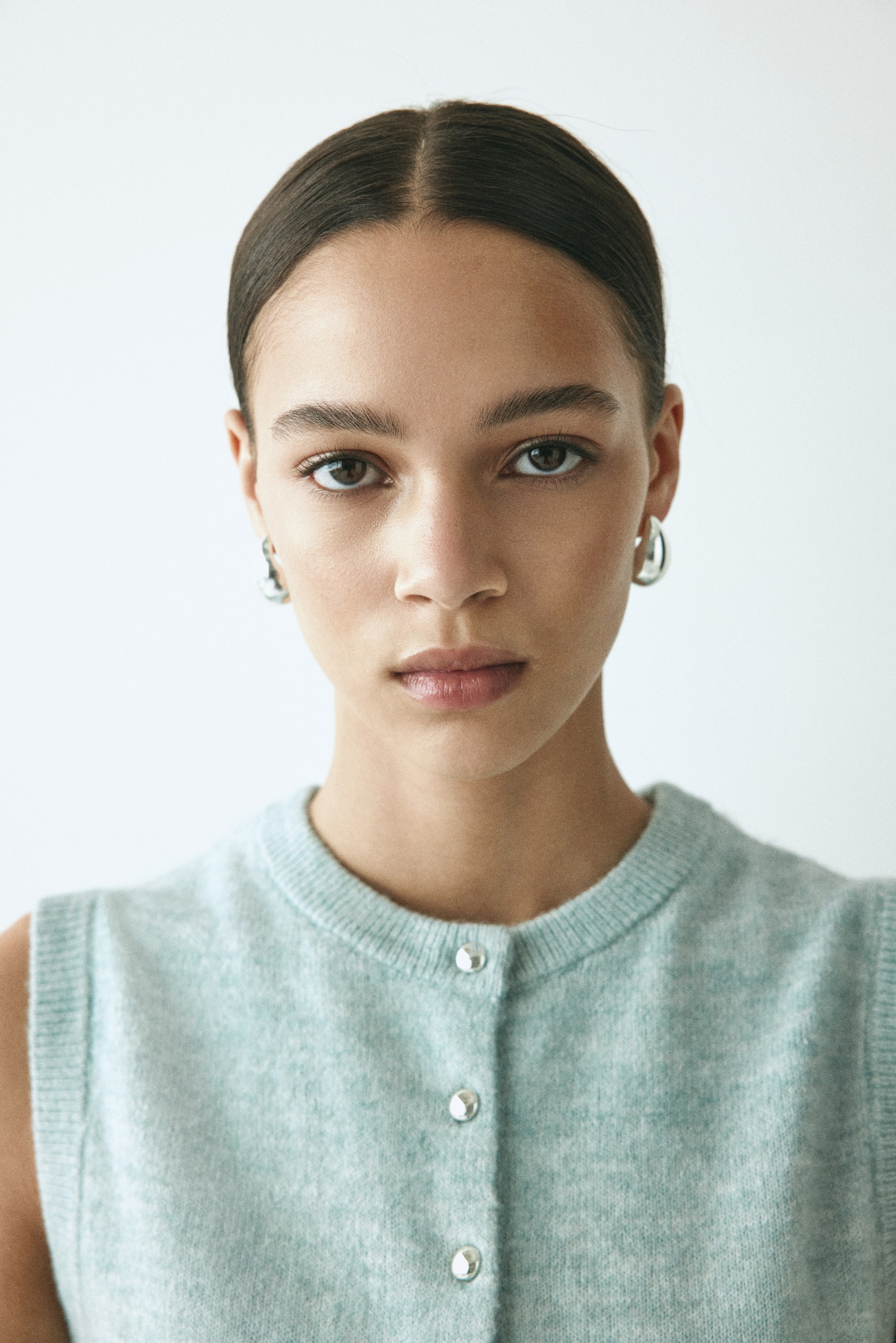 Knit Vest - Light turquoise melange - Ladies | H&M US