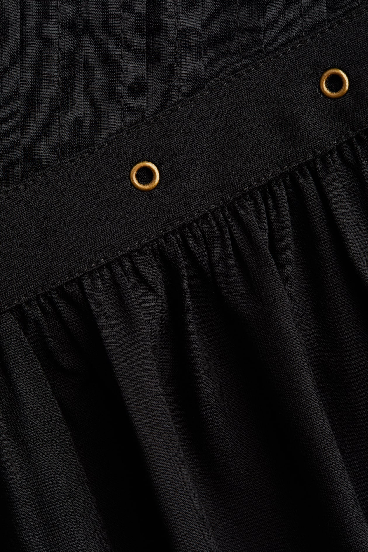 Gathered Mini Skirt - Black - Ladies | H&M US