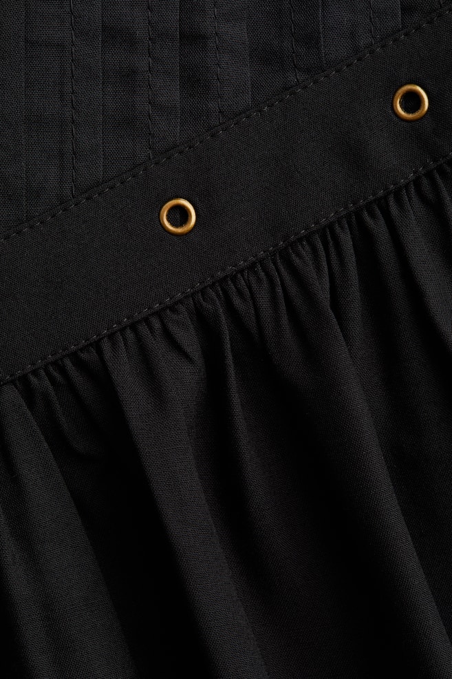 Gathered Mini Skirt - Black - Ladies | H&M US