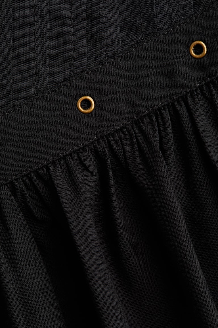 Gathered Mini Skirt - Black - Ladies | H&M US