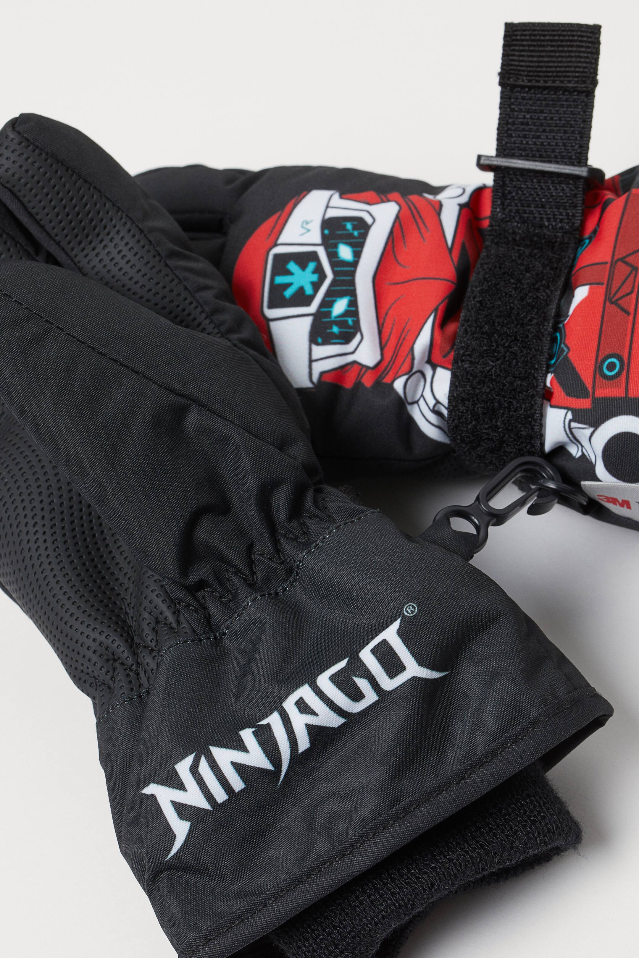 Water-repellent ski gloves - Svart/Ninjago - BARN | H&M SE